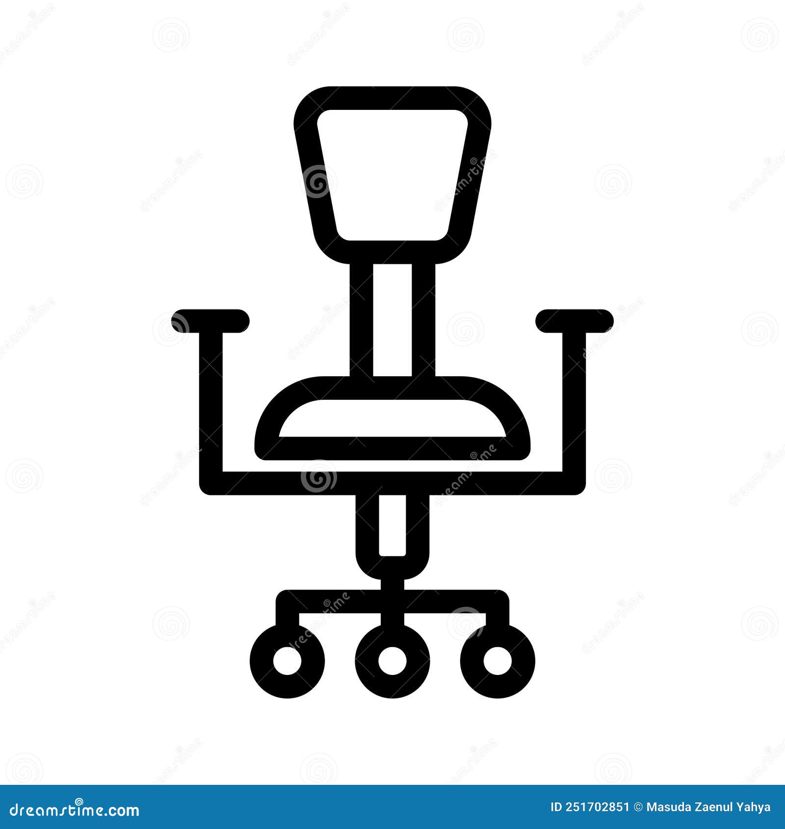 Illustration Vector Graphic of Office Chair Icon Stock Vector ...
