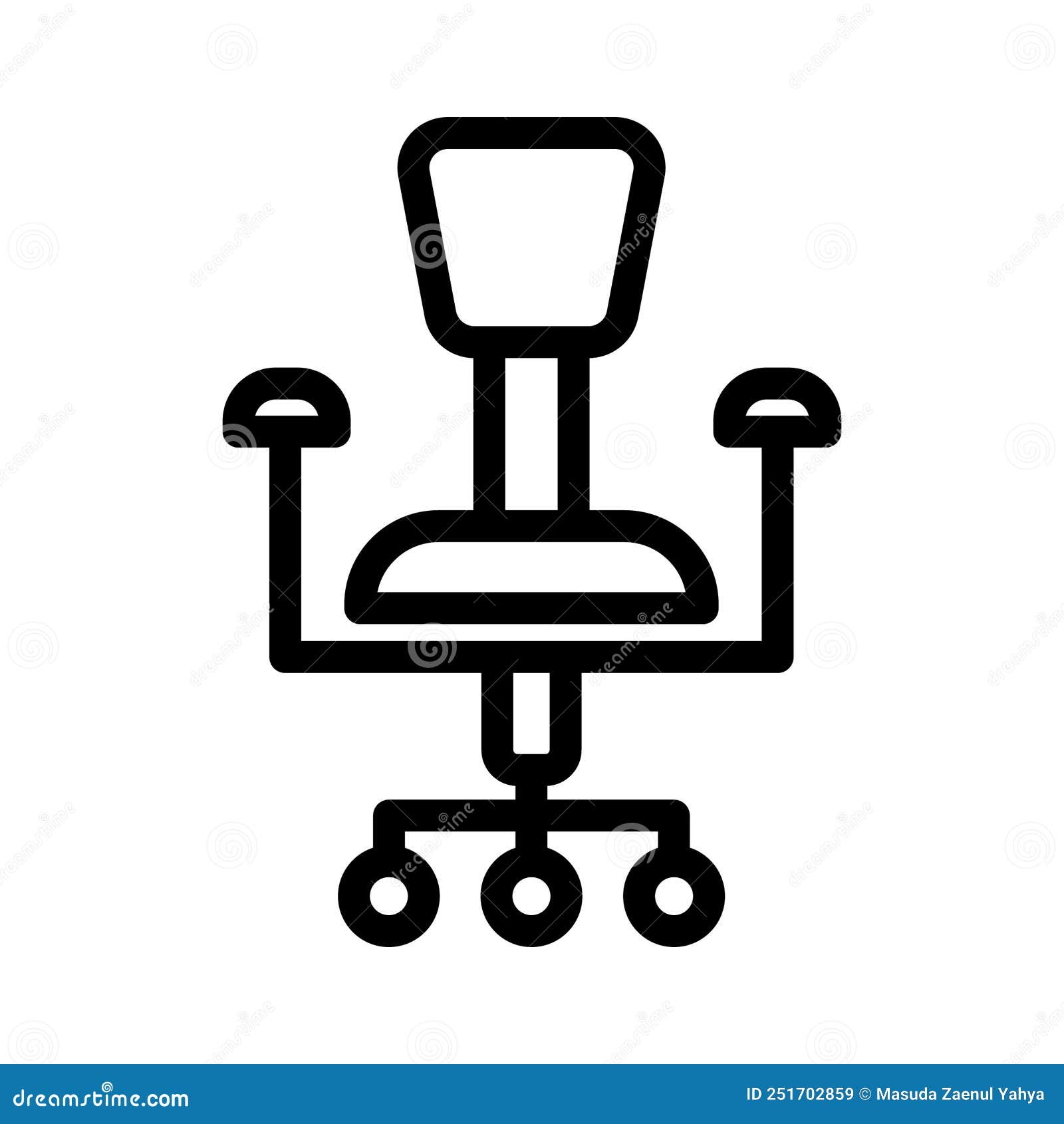 Illustration Vector Graphic of Office Chair Icon Stock Vector ...