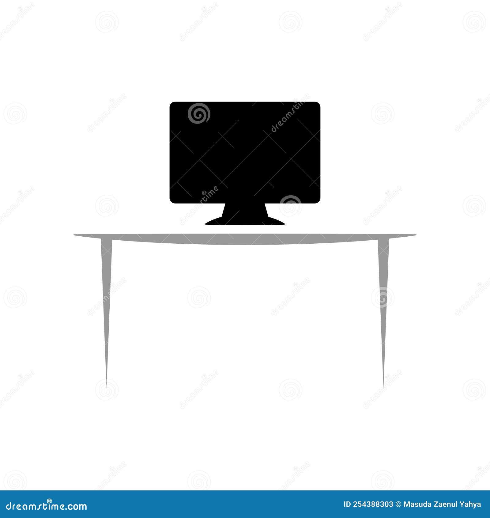 Illustration Vector Graphic of Office Table Icon Stock Vector ...