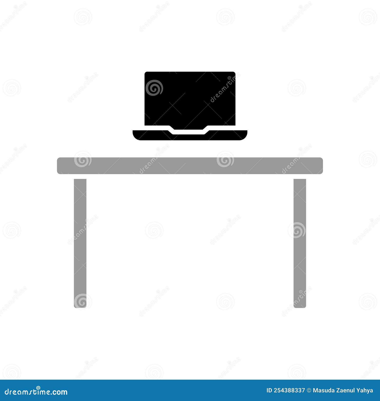 Illustration Vector Graphic of Office Table Icon Stock Vector ...
