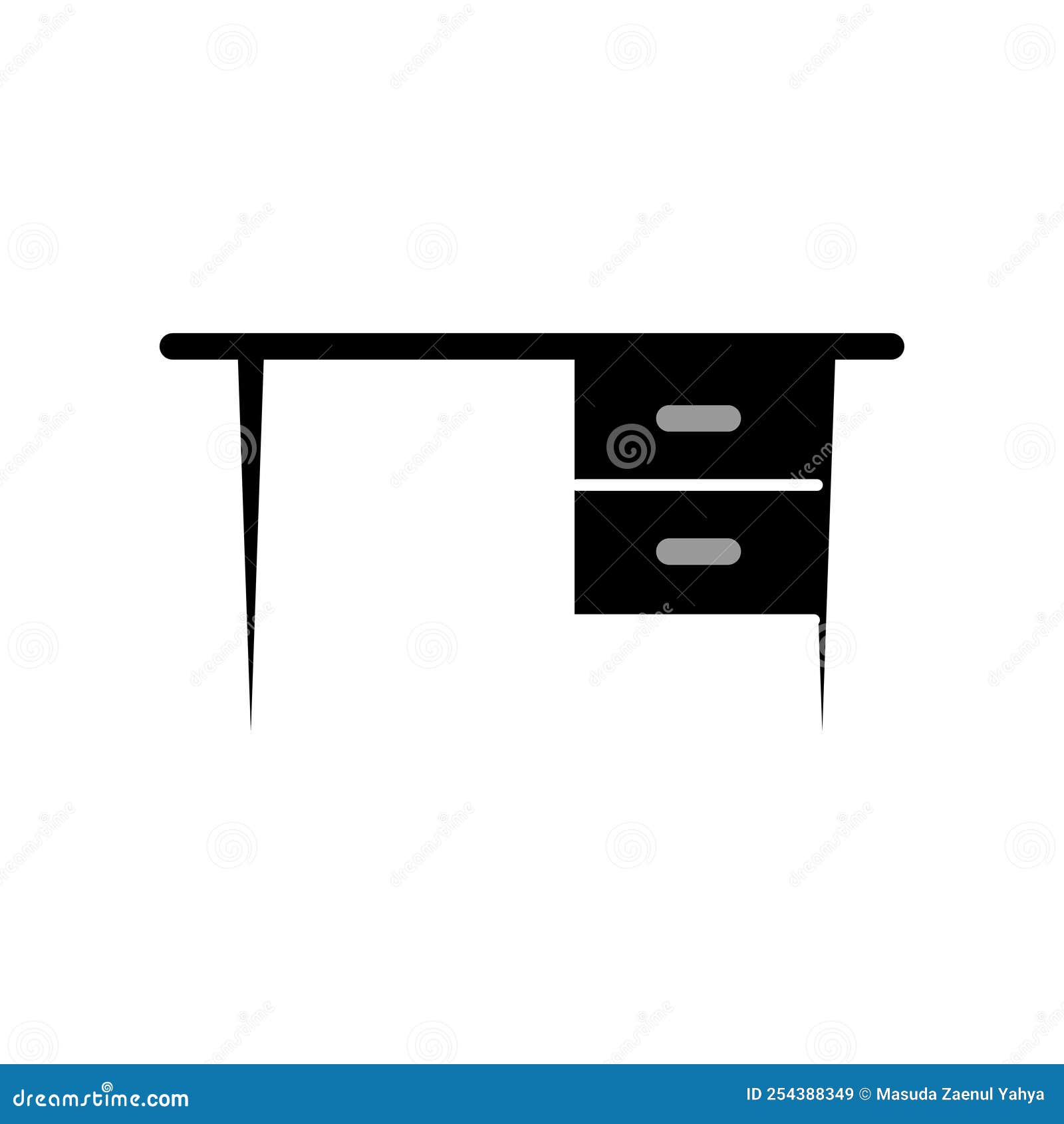 Illustration Vector Graphic of Office Table Icon Stock Vector ...