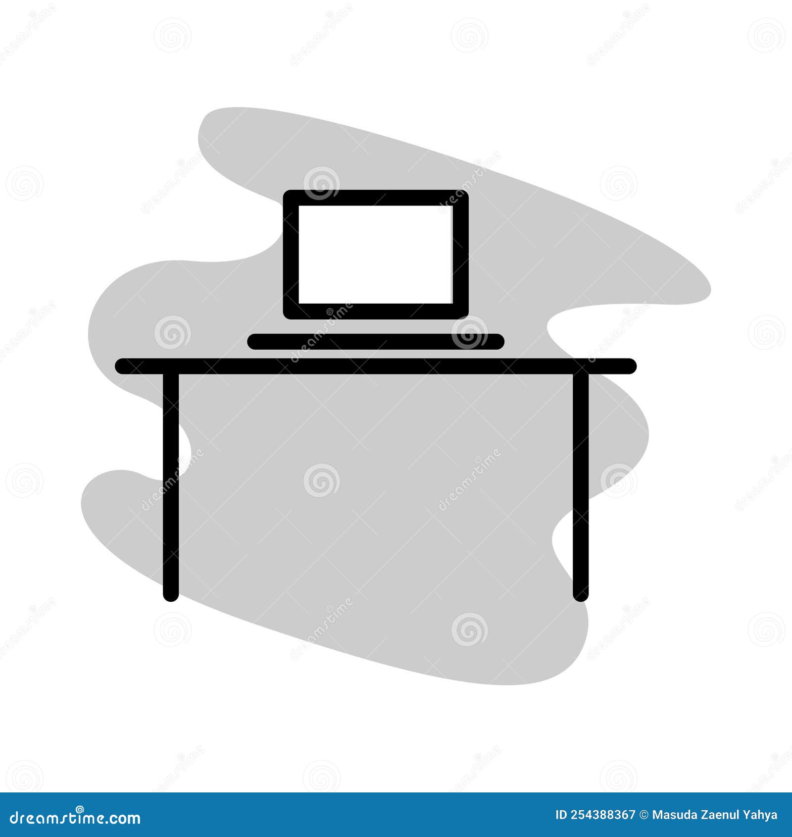Illustration Vector Graphic of Office Table Icon Stock Vector ...