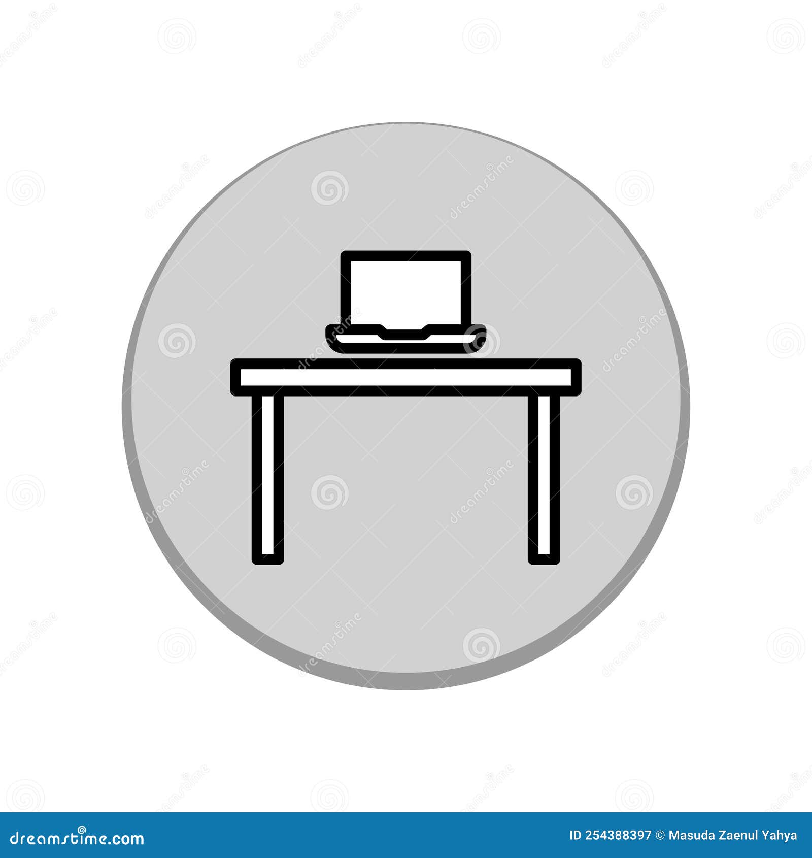 Illustration Vector Graphic of Office Table Icon Stock Vector ...
