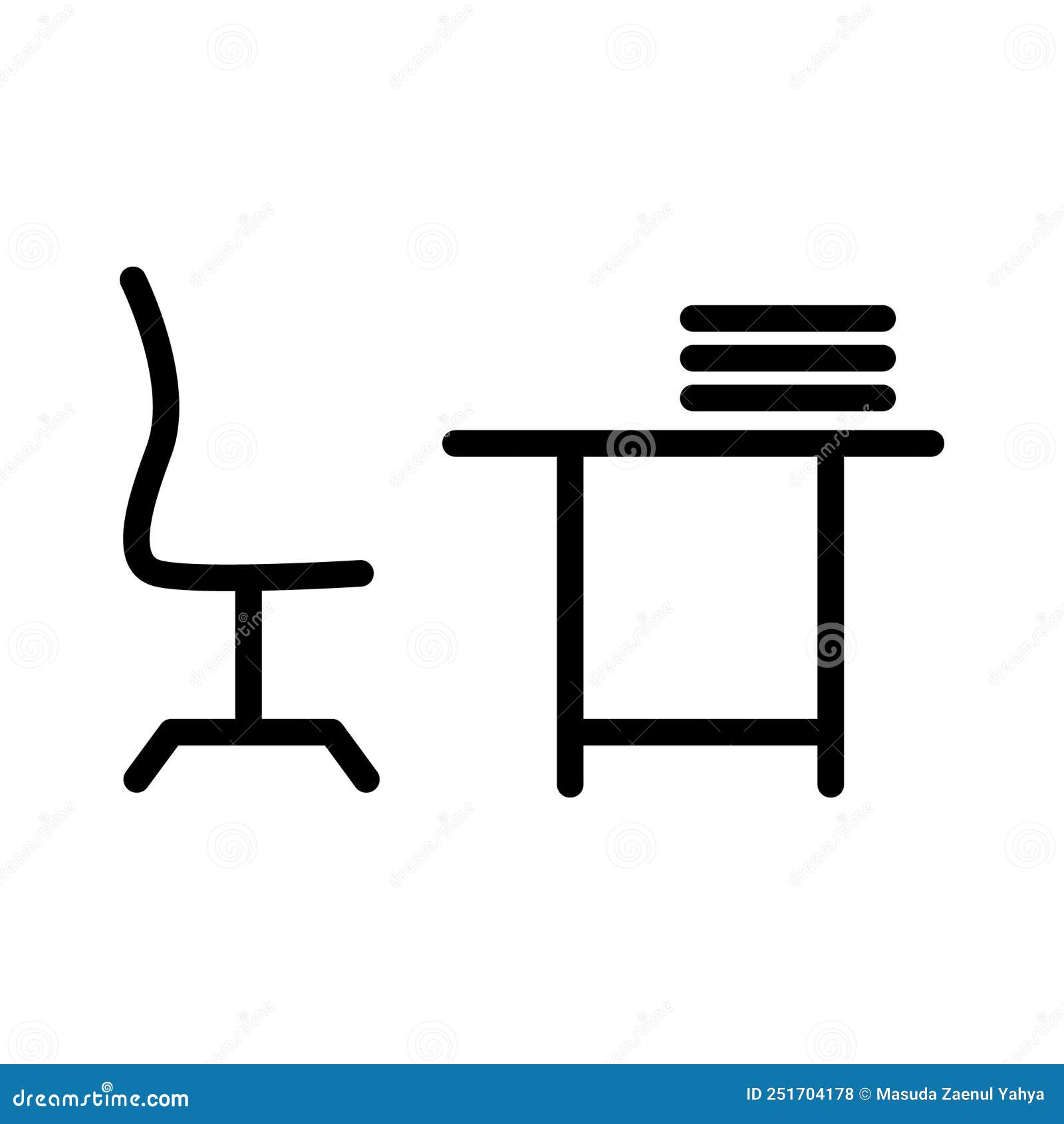 Illustration Vector Graphic of Office Table Icon Stock Vector ...