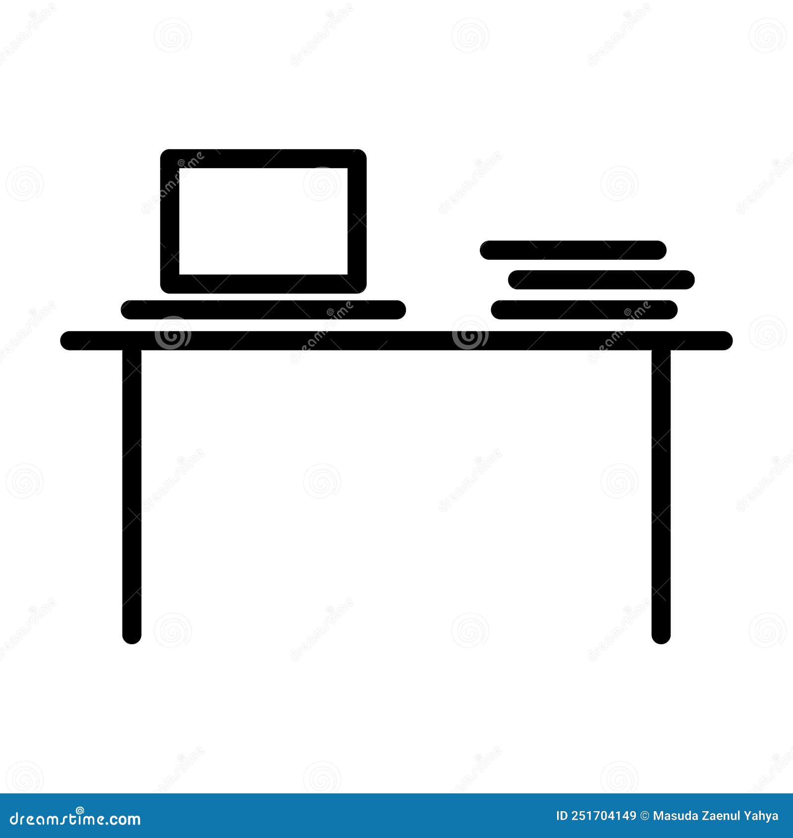 Illustration Vector Graphic of Office Table Icon Stock Vector ...