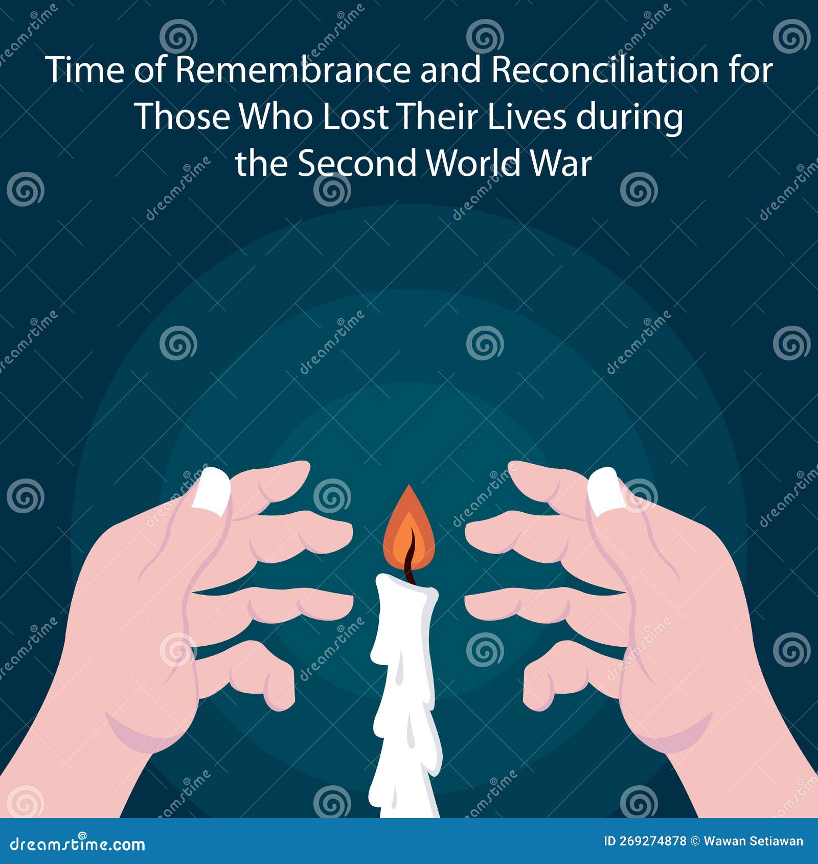 Day Of Remembrance And Reconciliation Illustration. World War II 1939 ...