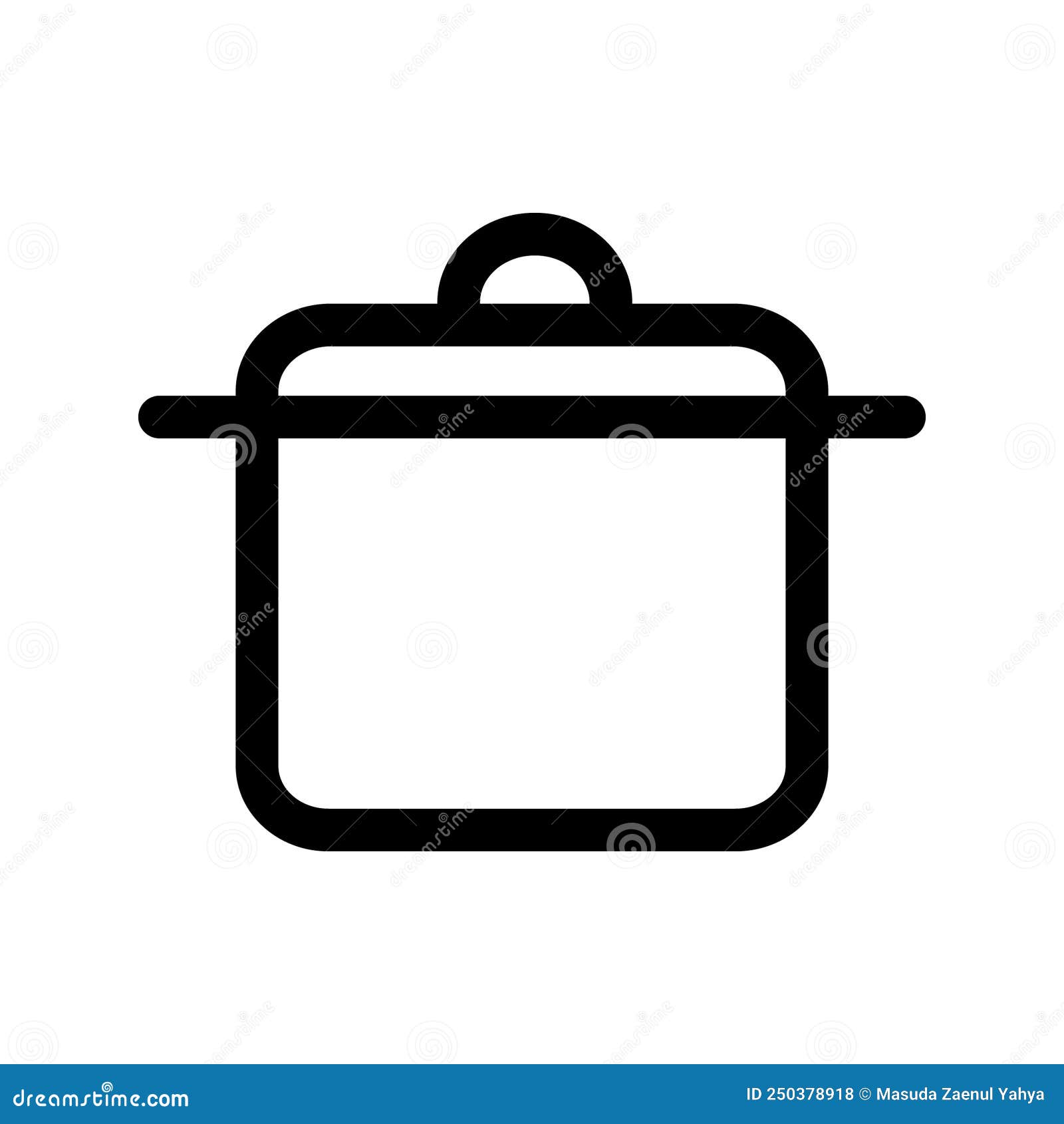Pan icon template stock vector. Illustration of cooker - 250378918