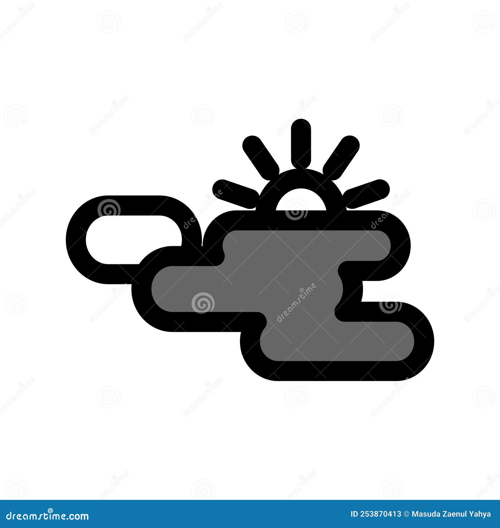Illustration Vector Graphic of Partly Cloudy Icon Stock Vector ...