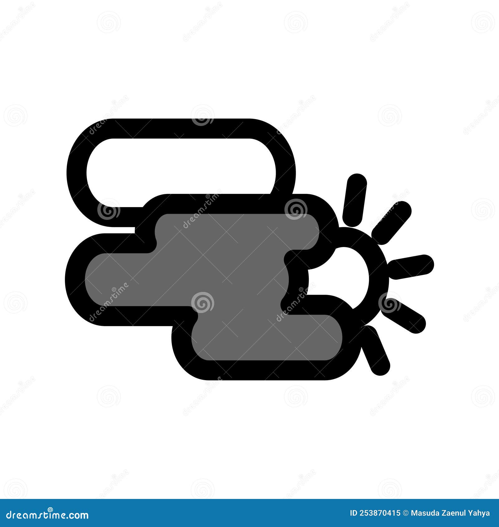 Illustration Vector Graphic of Partly Cloudy Icon Stock Vector ...