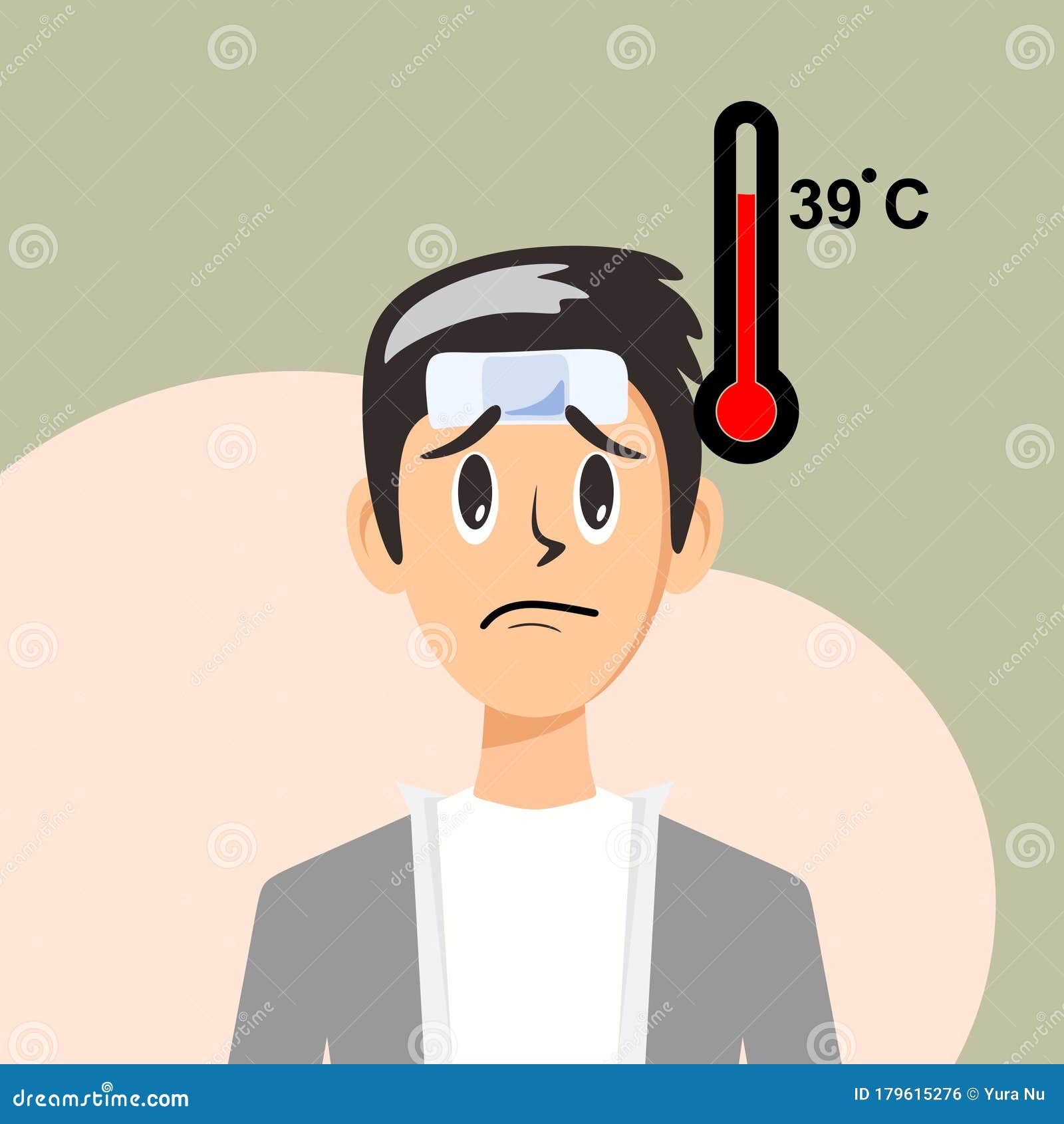 Illustration Vector Graphic of People Fever Stock Vector - Illustration ...