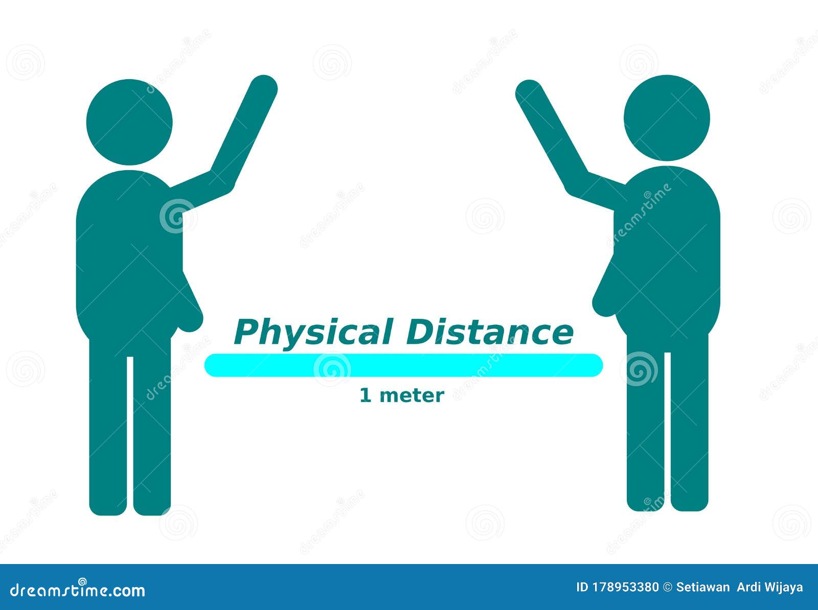Illustration Vector Graphic of Physical Distancing Good for Public ...
