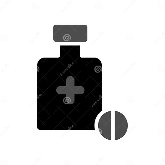Illustration Vector Graphic of Pill Jar Icon Stock Vector ...
