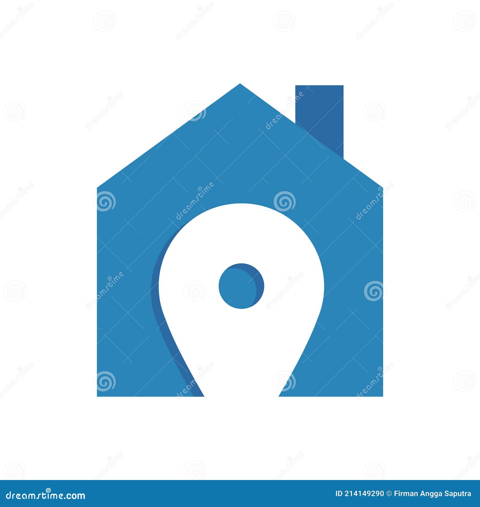 Illustration Vector Graphic of Pin House Logo Stock Vector ...