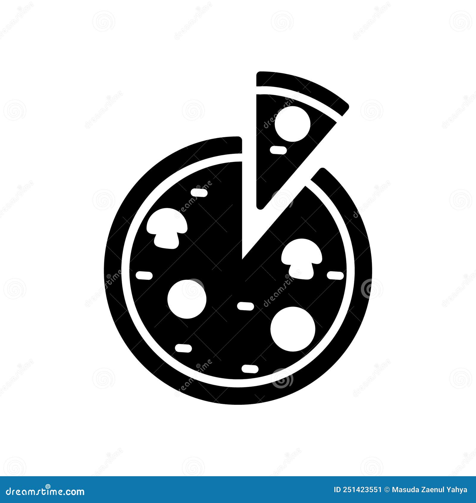 Illustration Vector Graphic of Pizza Icon Stock Vector - Illustration ...