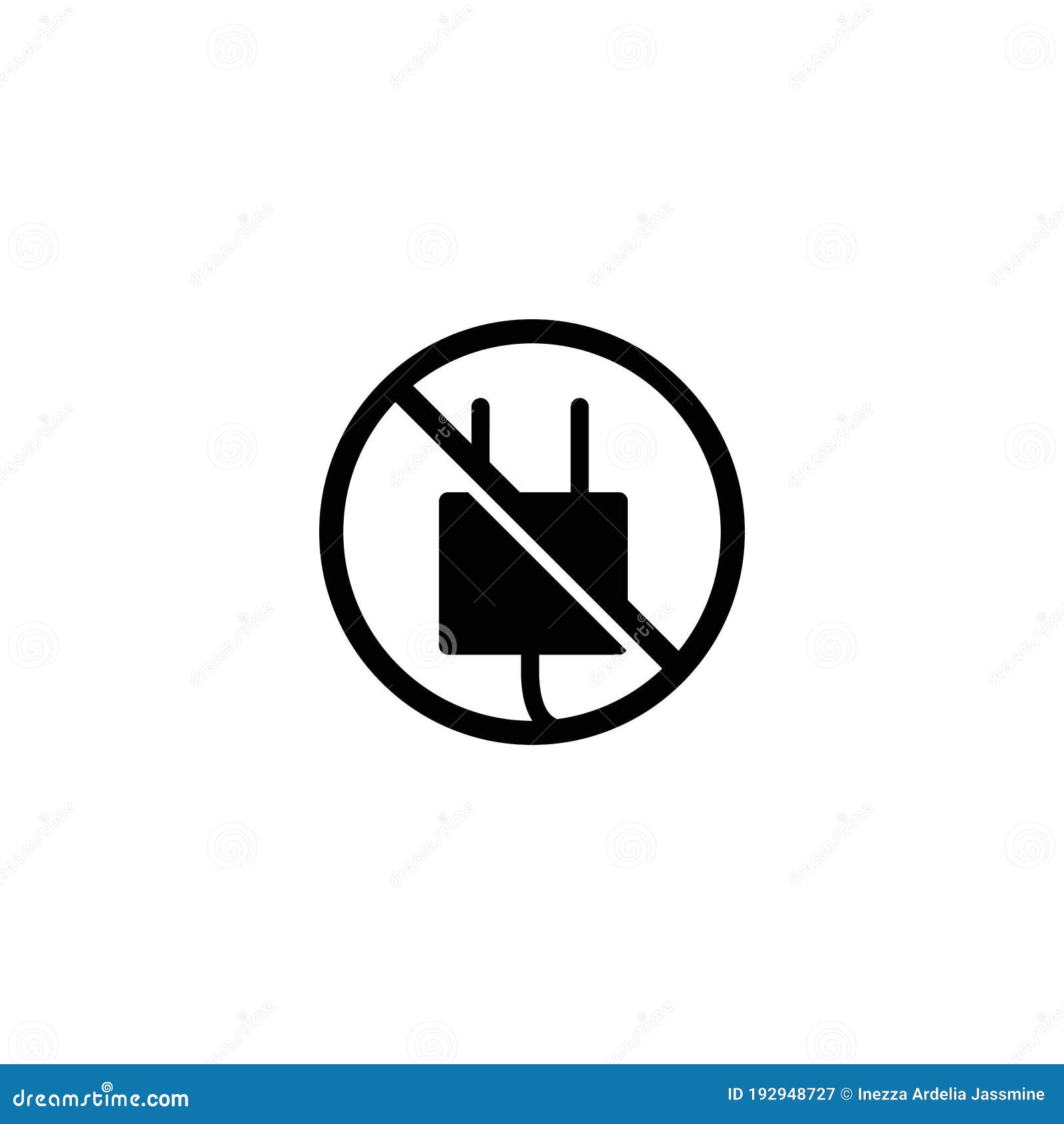 Illustration Vector Graphic of Power Plug Icon Template Stock Vector ...