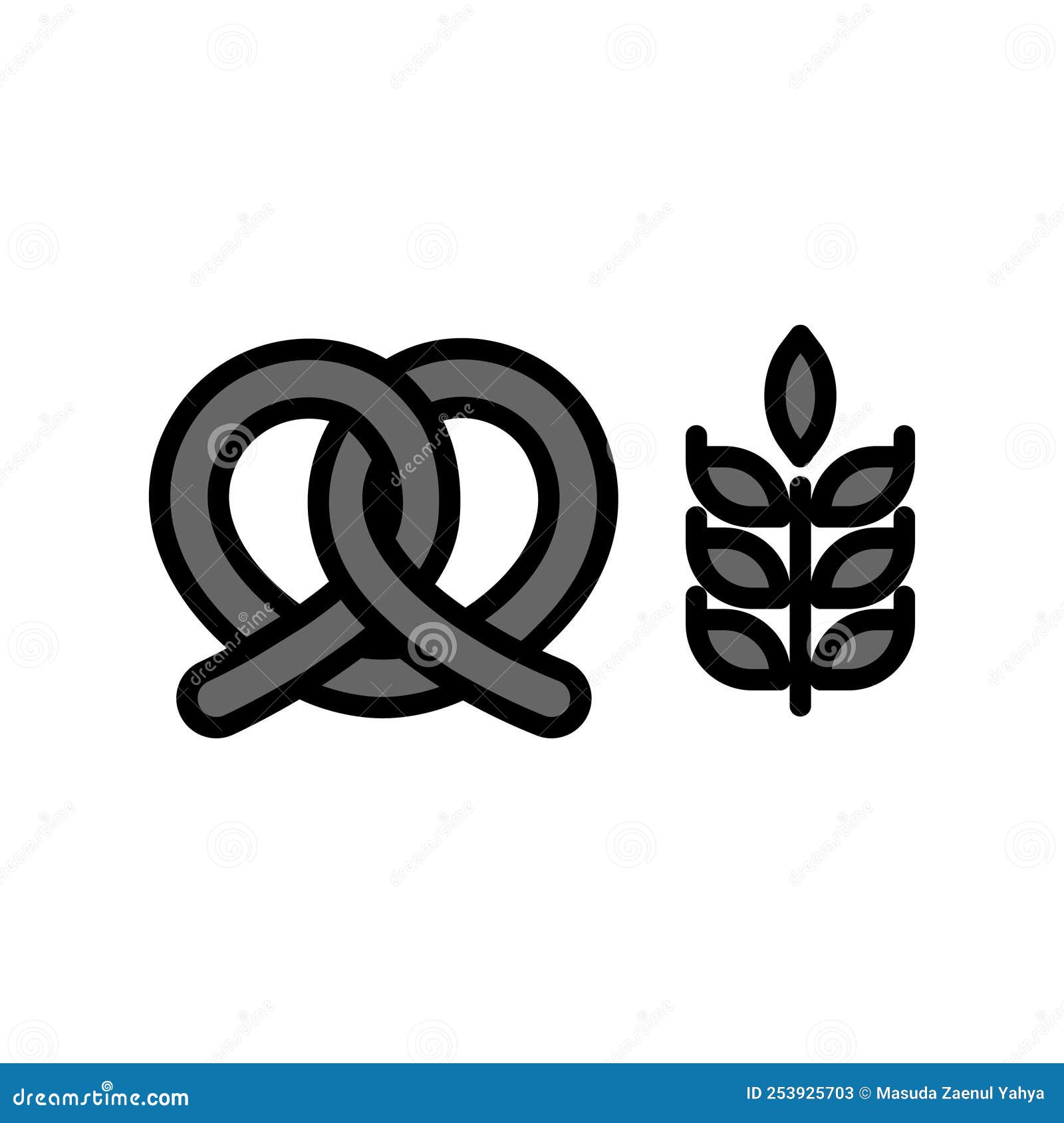 Illustration Vector Graphic of Pretzel Icon Stock Vector - Illustration ...