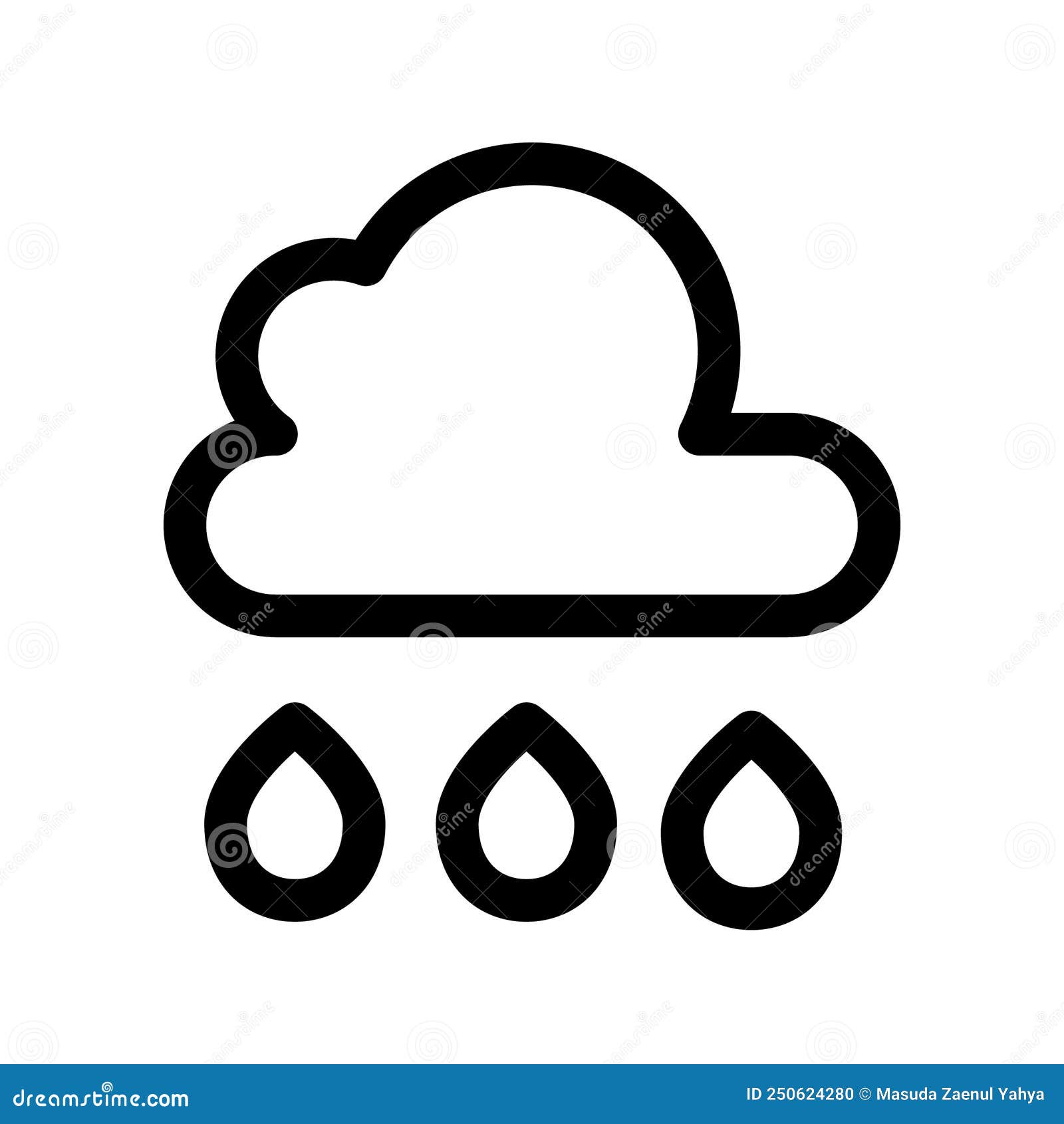 Illustration Vector Graphic of Rain Icon Design Stock Vector ...