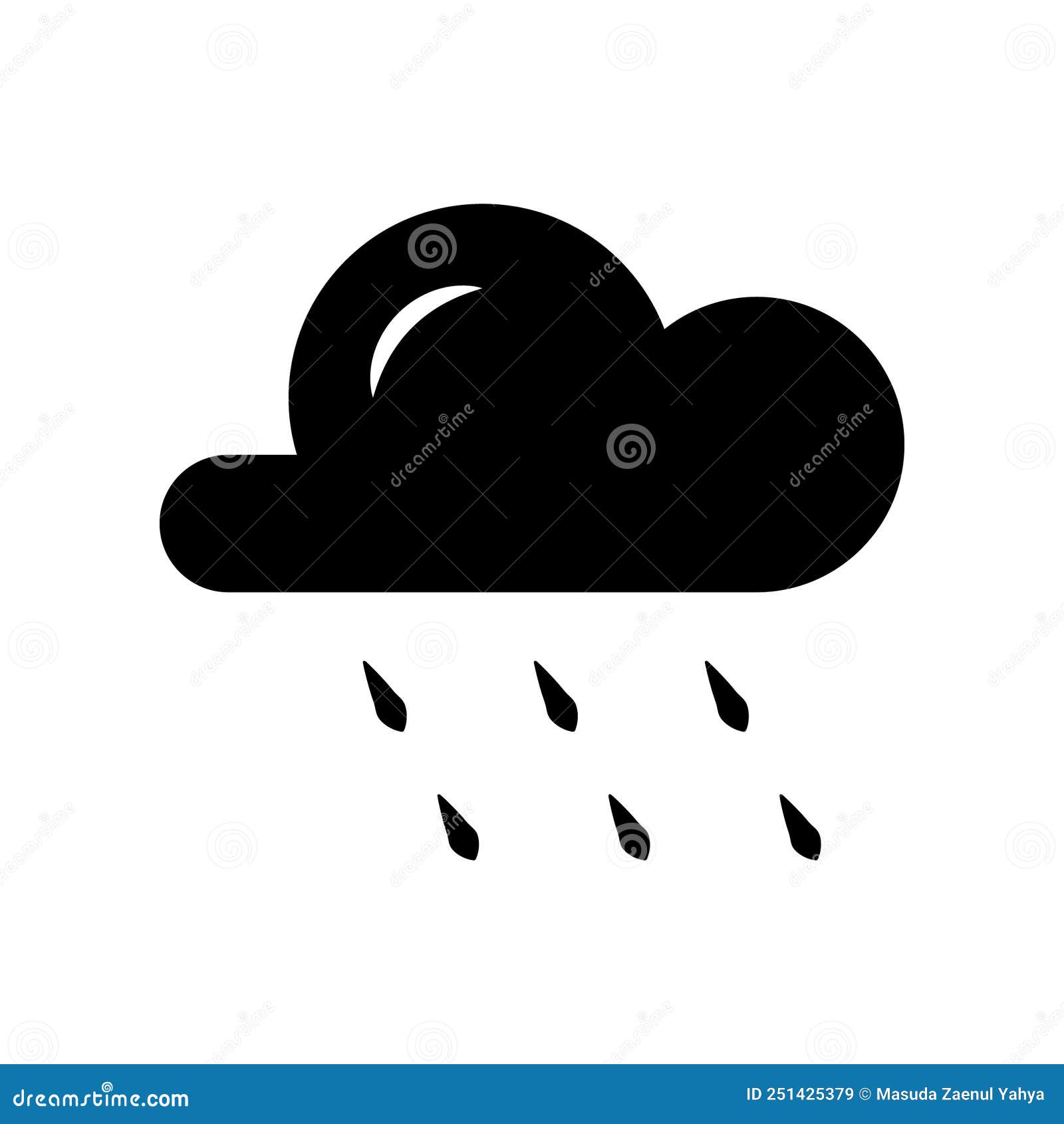 Illustration Vector Graphic of Rain Icon Stock Vector - Illustration of ...