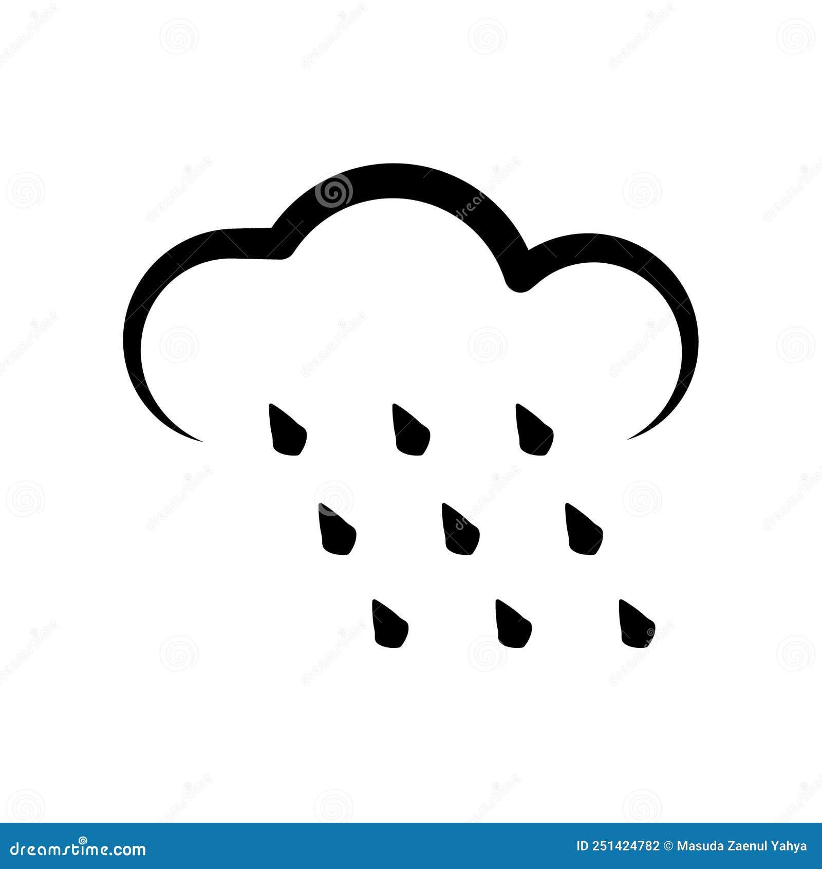 Illustration Vector Graphic of Rain Icon Stock Vector - Illustration of ...