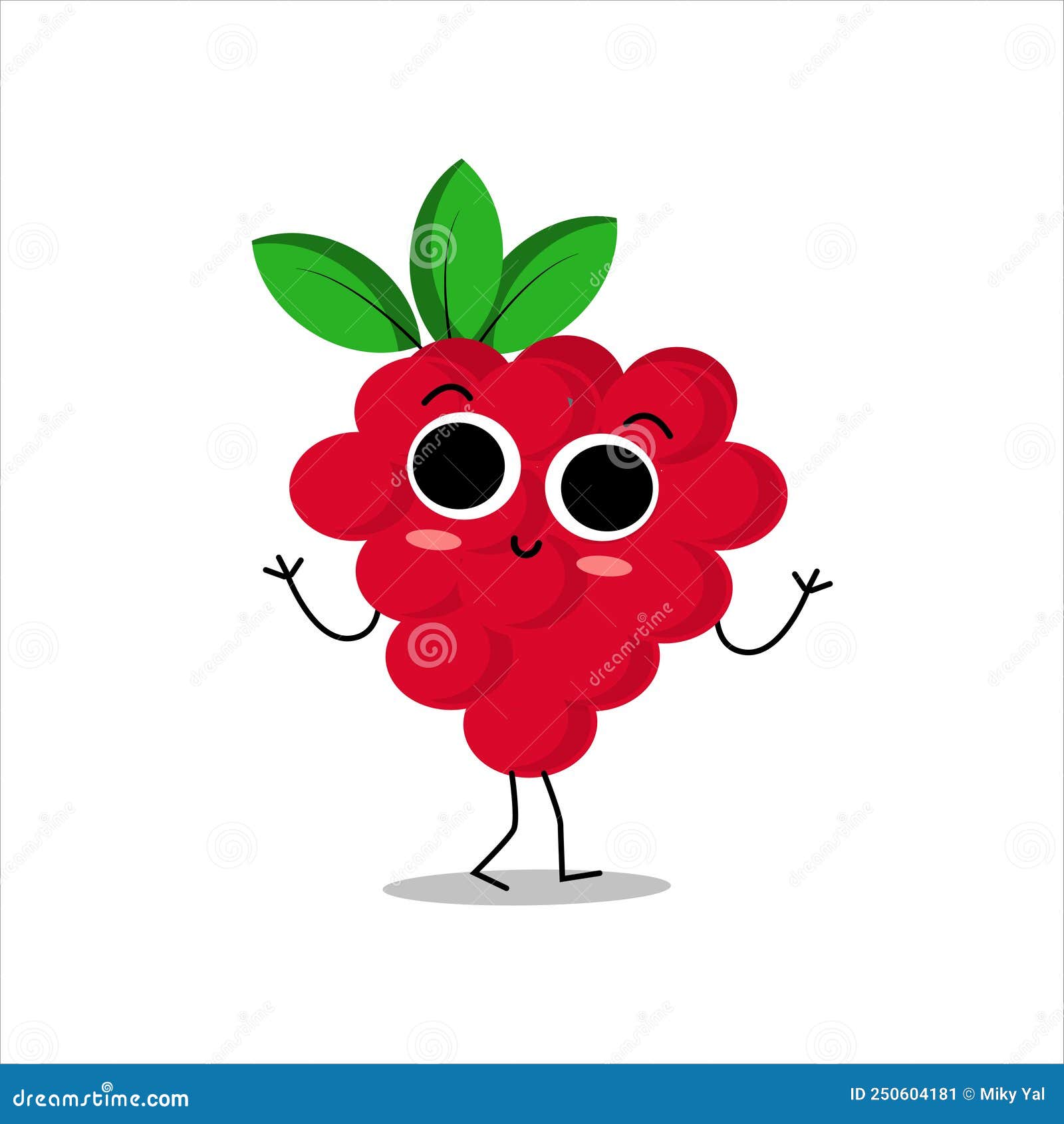 Rasperry Icon Character. Illustration Vector Graphic of Raspberry ...