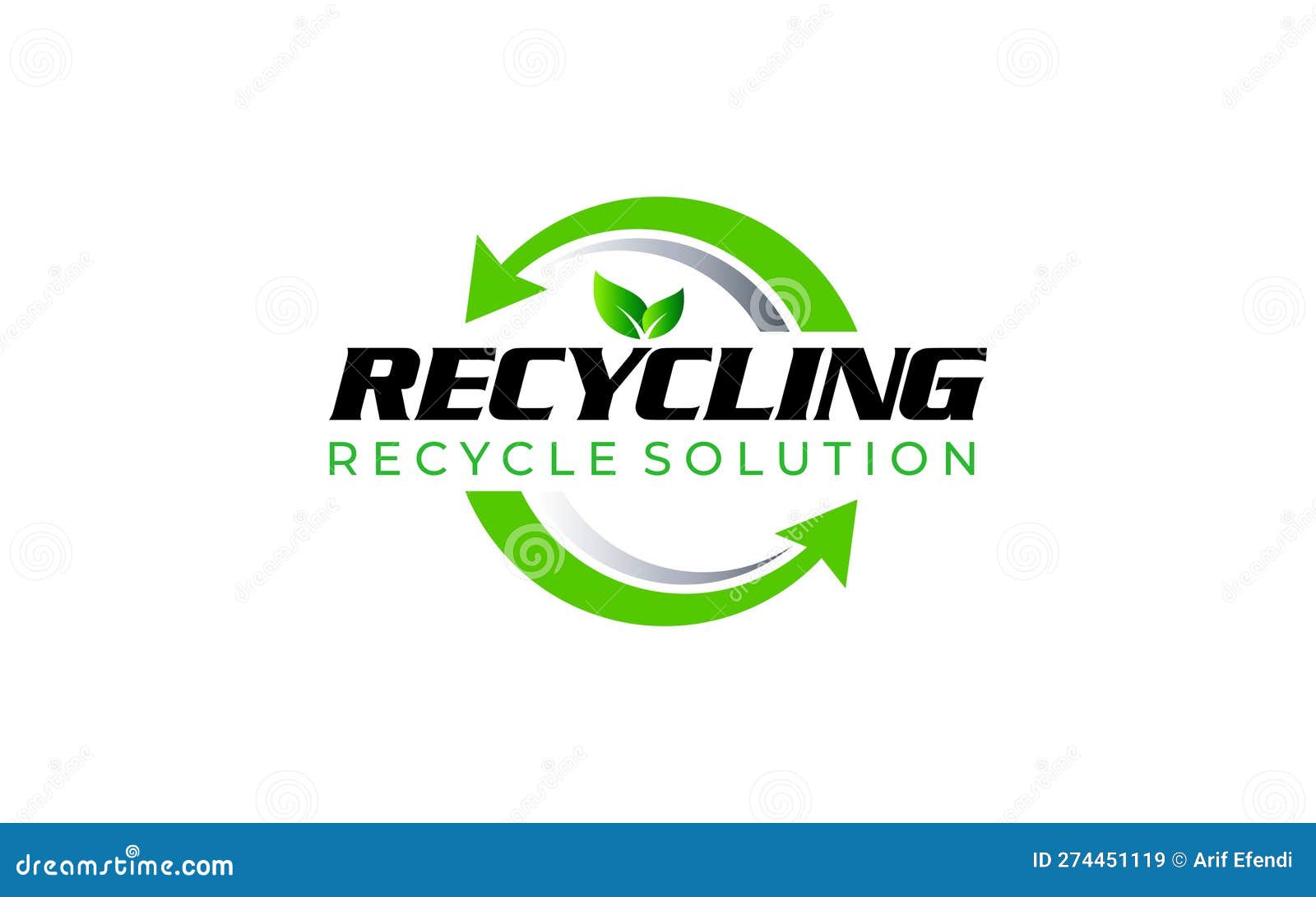 Illustration Vector Graphic of Recycle Solution, Eco Green Recycling ...
