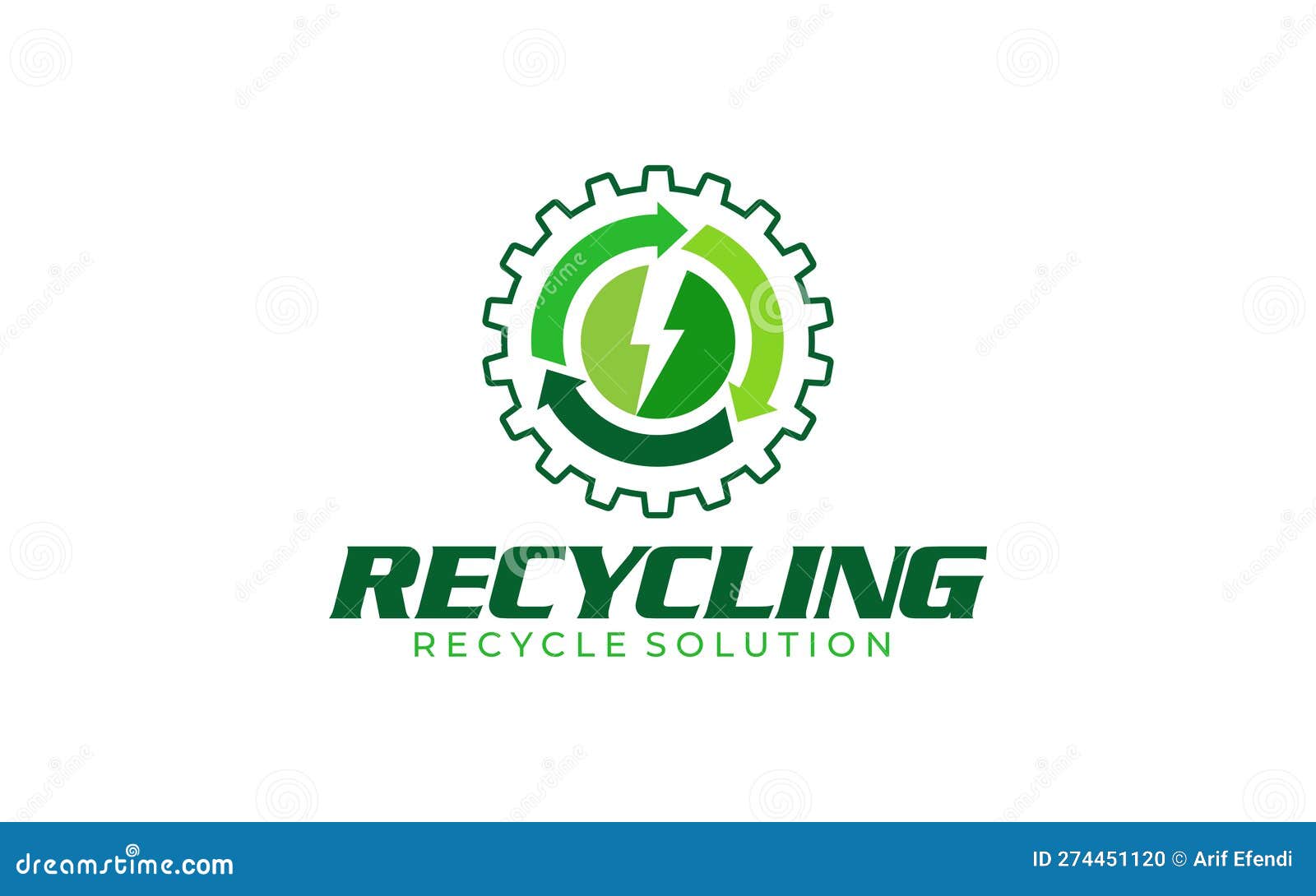 Illustration Vector Graphic of Recycle Solution, Eco Green Recycling ...