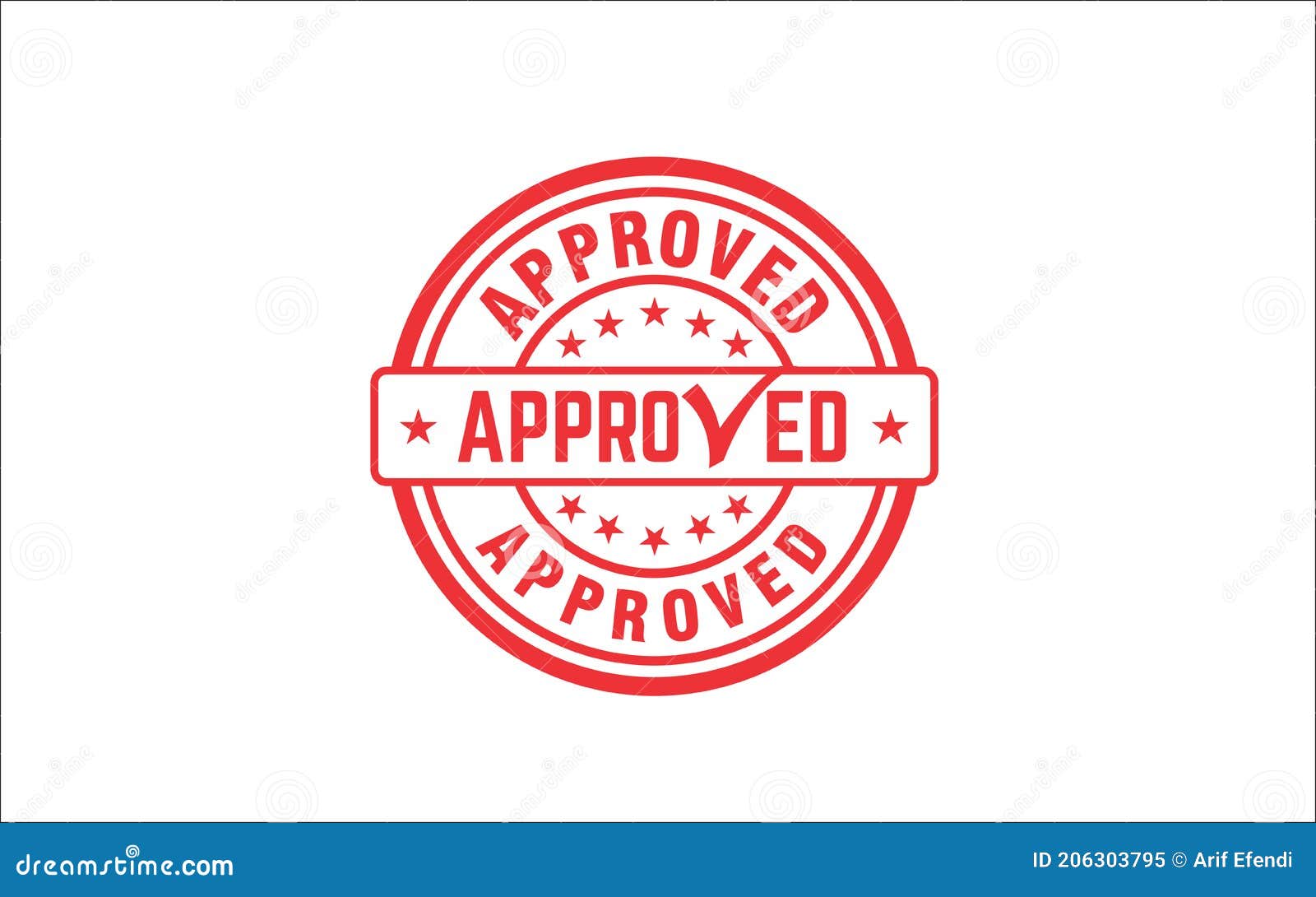 Illustration Vector Graphic of Red Stamp Approved Sign Design Template ...