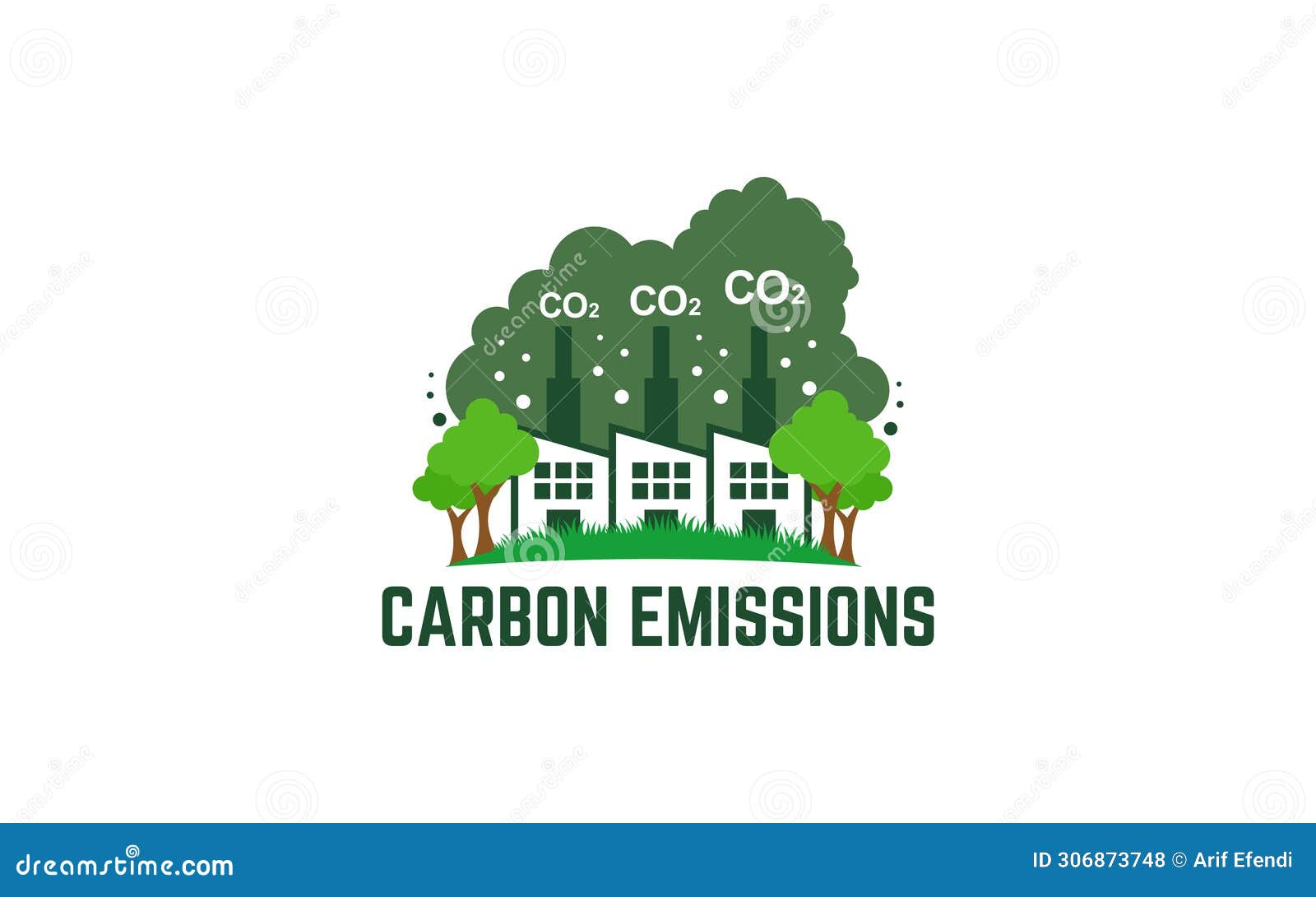 Illustration Vector Graphic of Reducing Carbon Emissions Environmental ...