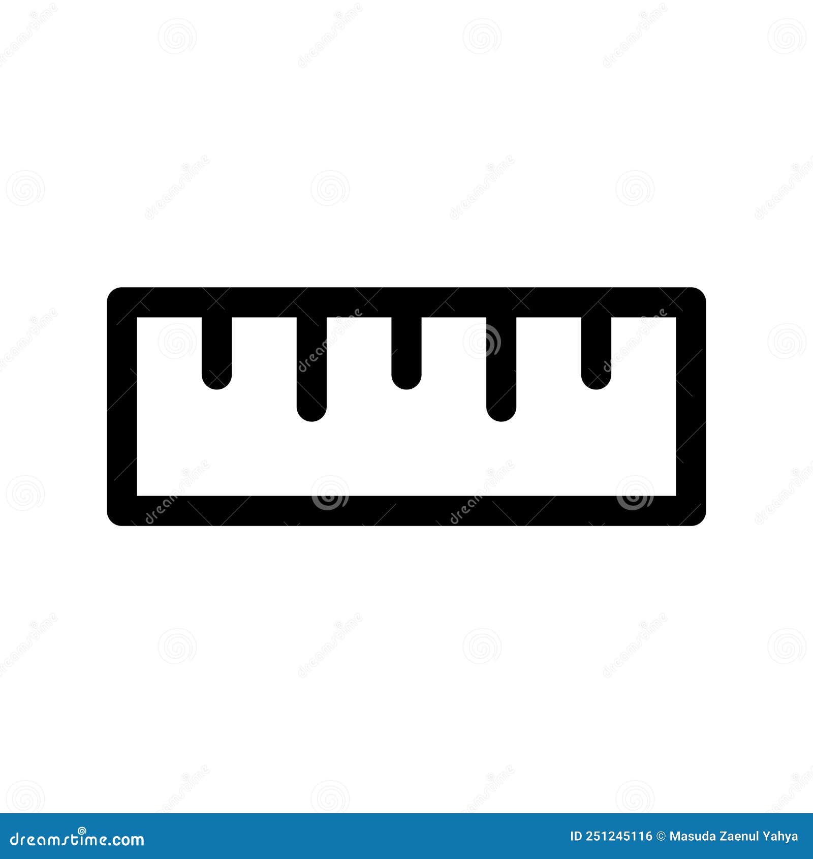 Illustration Vector Graphic of Ruler Icon Stock Vector - Illustration ...