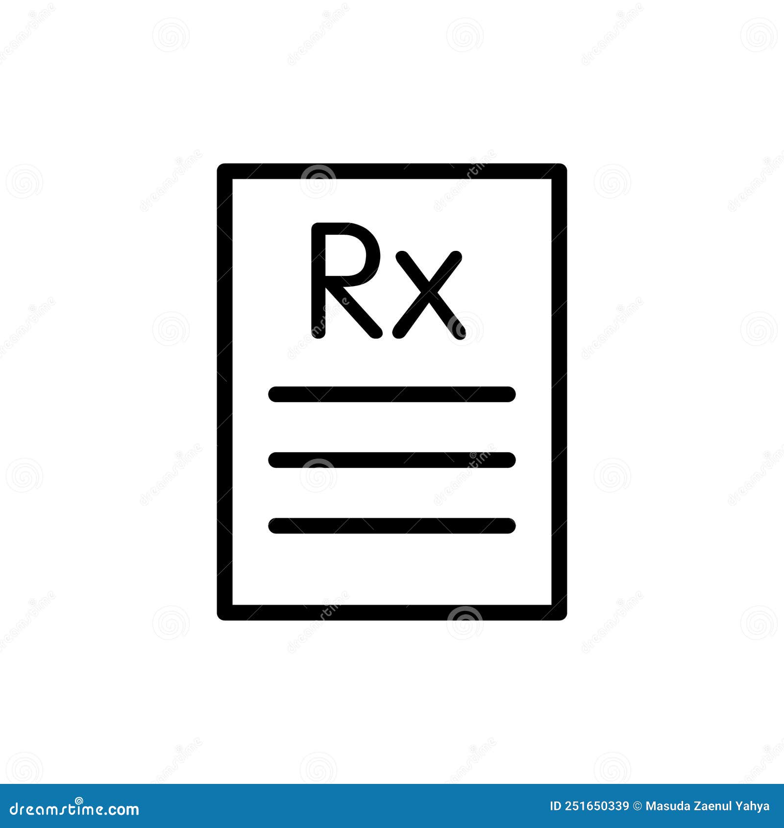 Illustration Vector Graphic of Rx Icon Stock Vector - Illustration of ...
