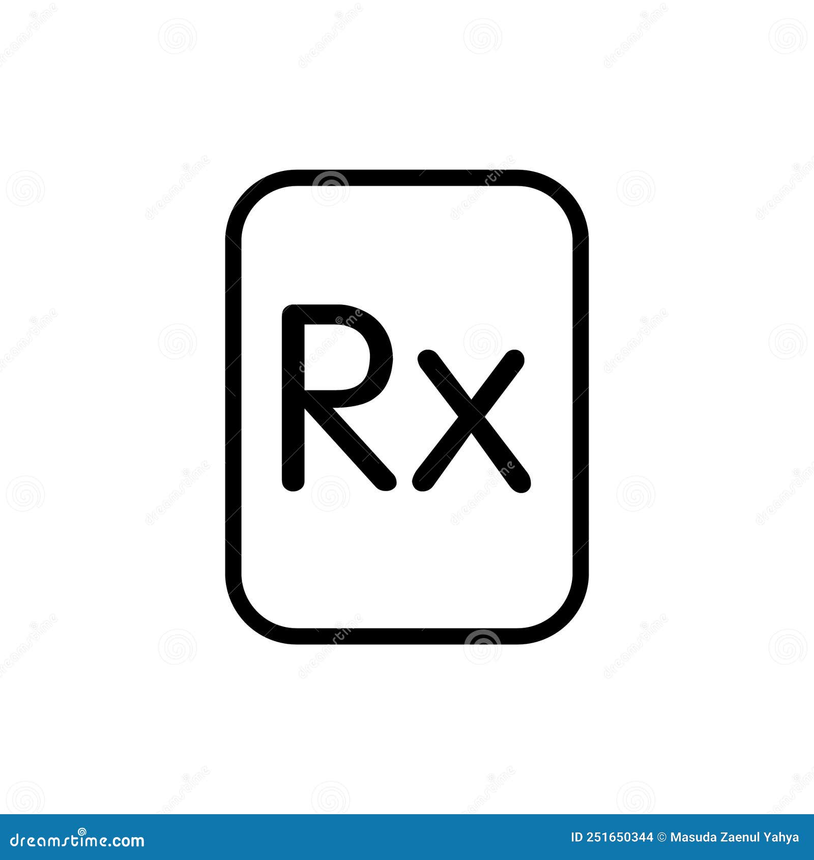 Illustration Vector Graphic of Rx Icon Stock Vector - Illustration of ...