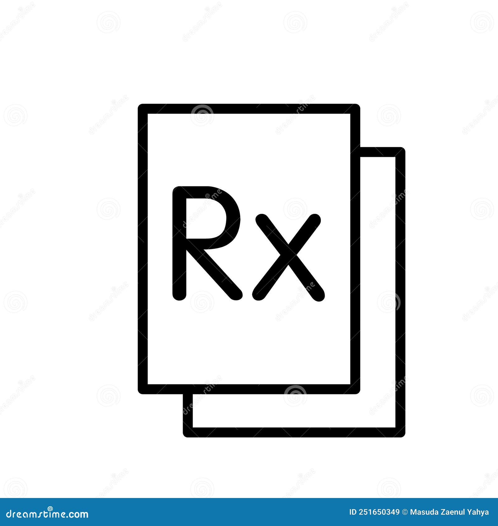 Illustration Vector Graphic of Rx Icon Stock Vector - Illustration of ...