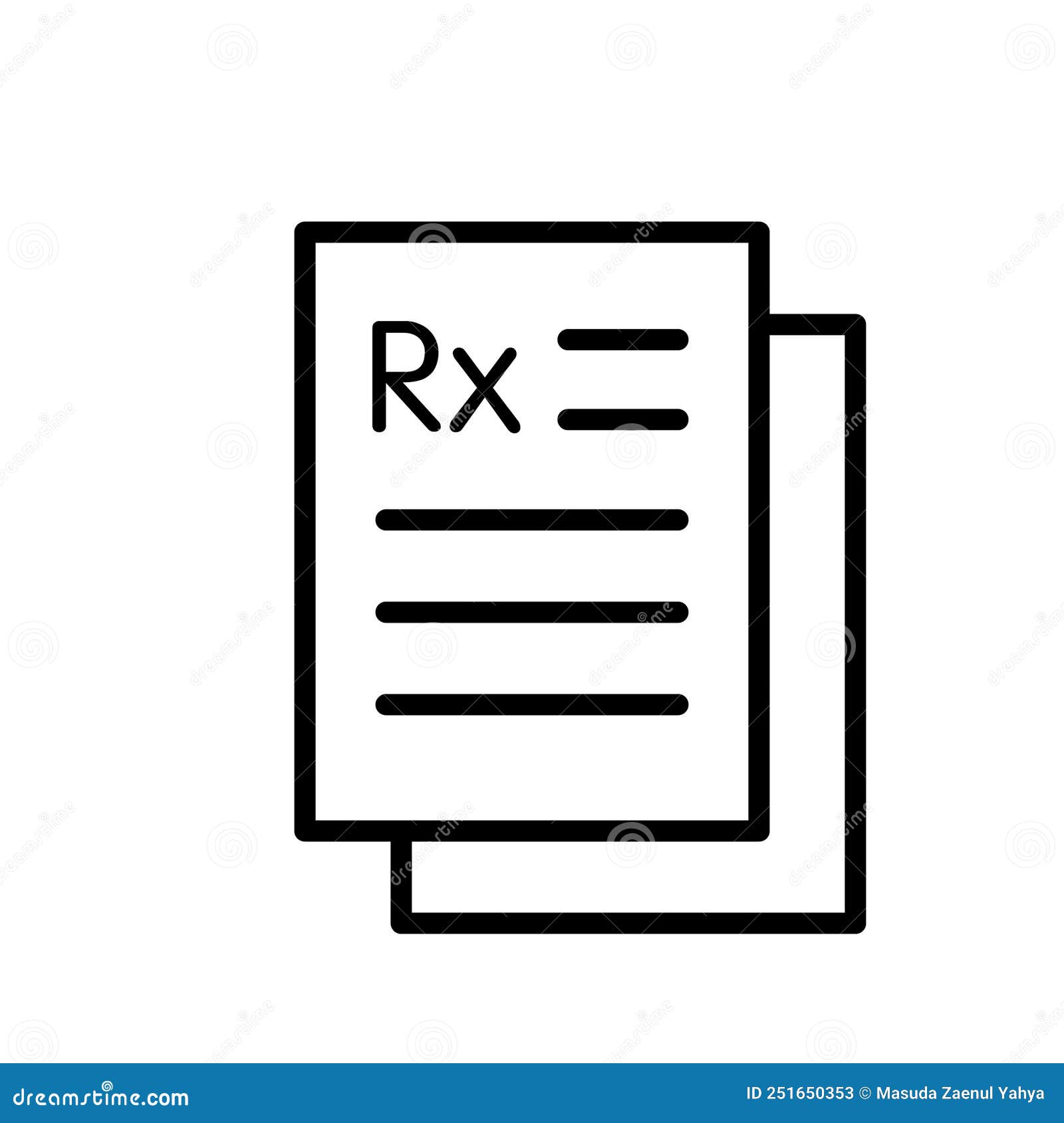 Illustration Vector Graphic of Rx Icon Stock Vector - Illustration of ...