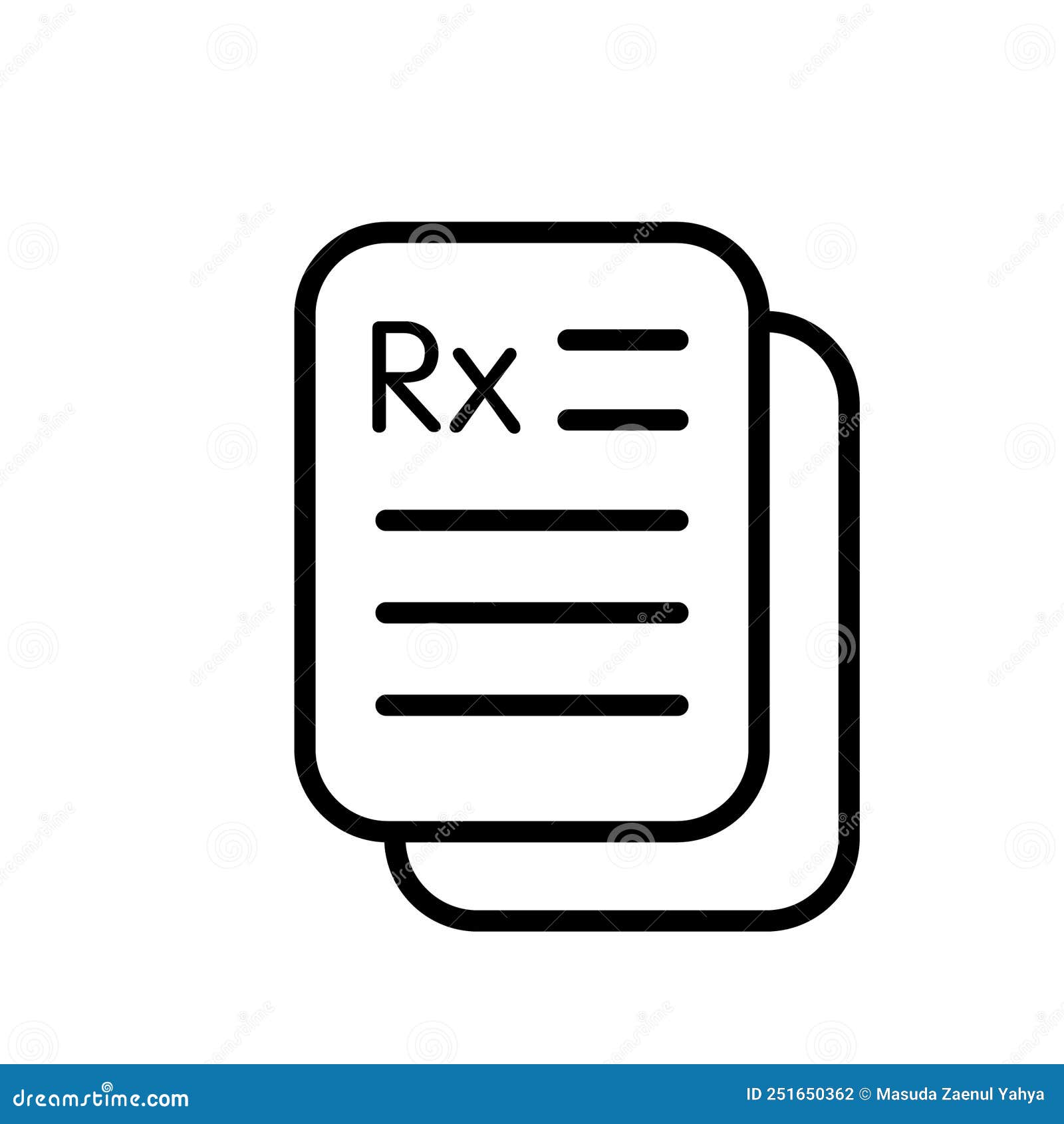Illustration Vector Graphic of Rx Icon Stock Vector - Illustration of ...