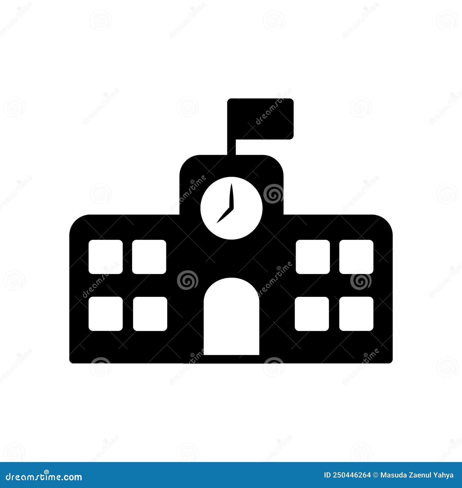 School icon template stock vector. Illustration of library - 250446264