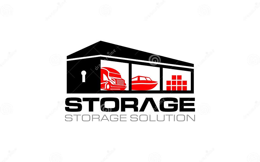 Illustration Vector Graphic of Self Storage Solution Company Logo ...