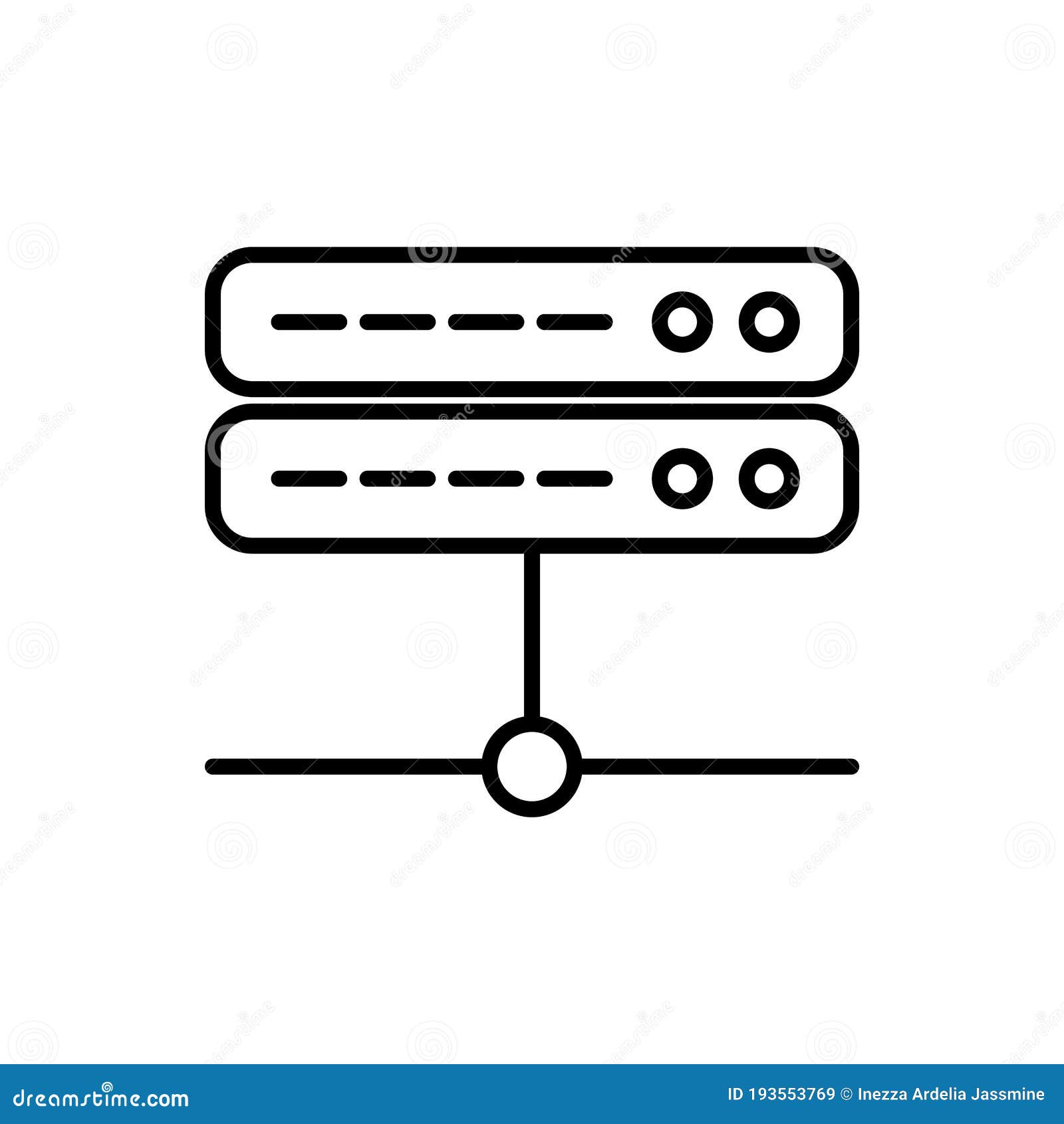 Server Icon, Illustration Design Template Stock Vector - Illustration ...