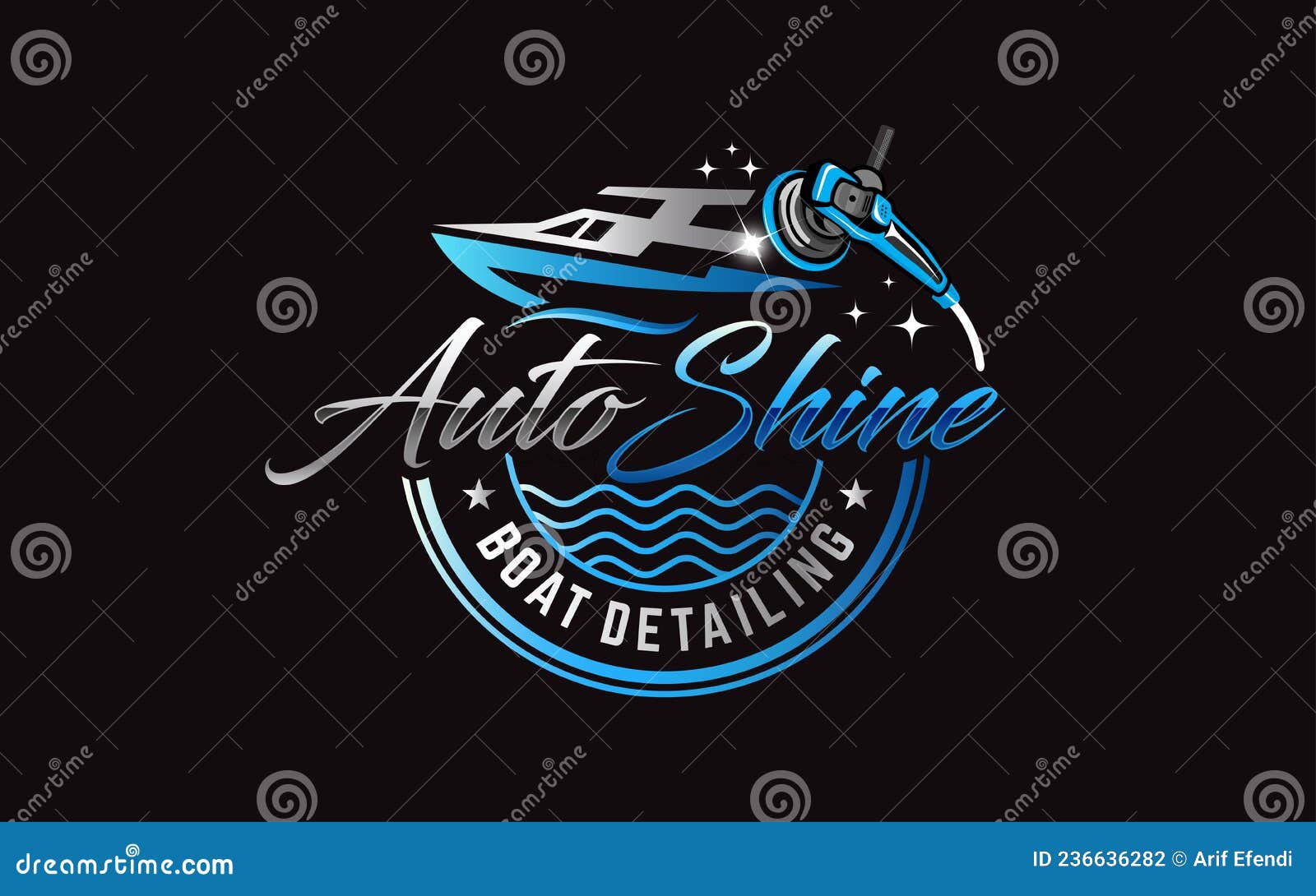 Illustration Vector Graphic of Ship and Boat Detailing Concept Logo ...