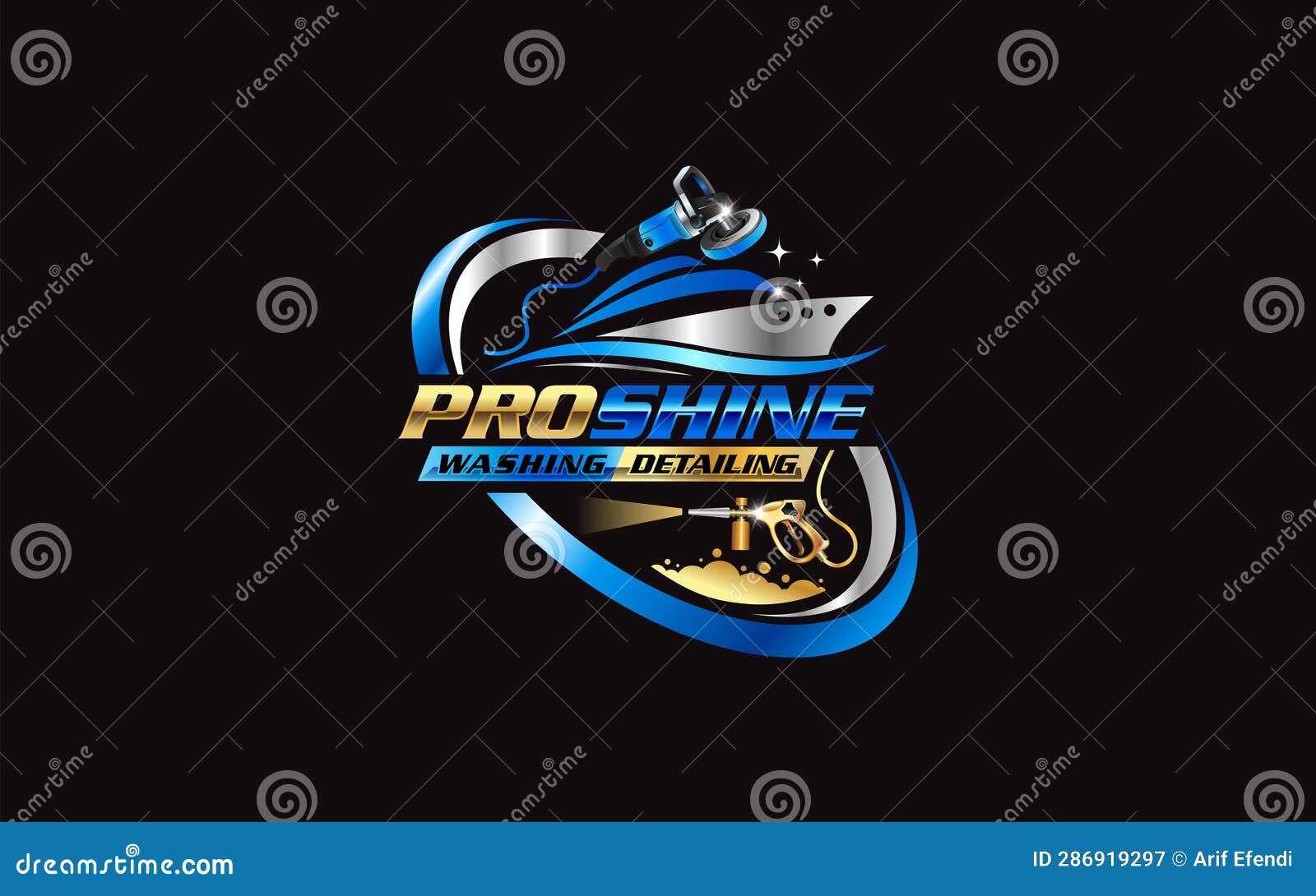 Illustration Vector Graphic of Ship and Boat Detailing Concept Logo ...