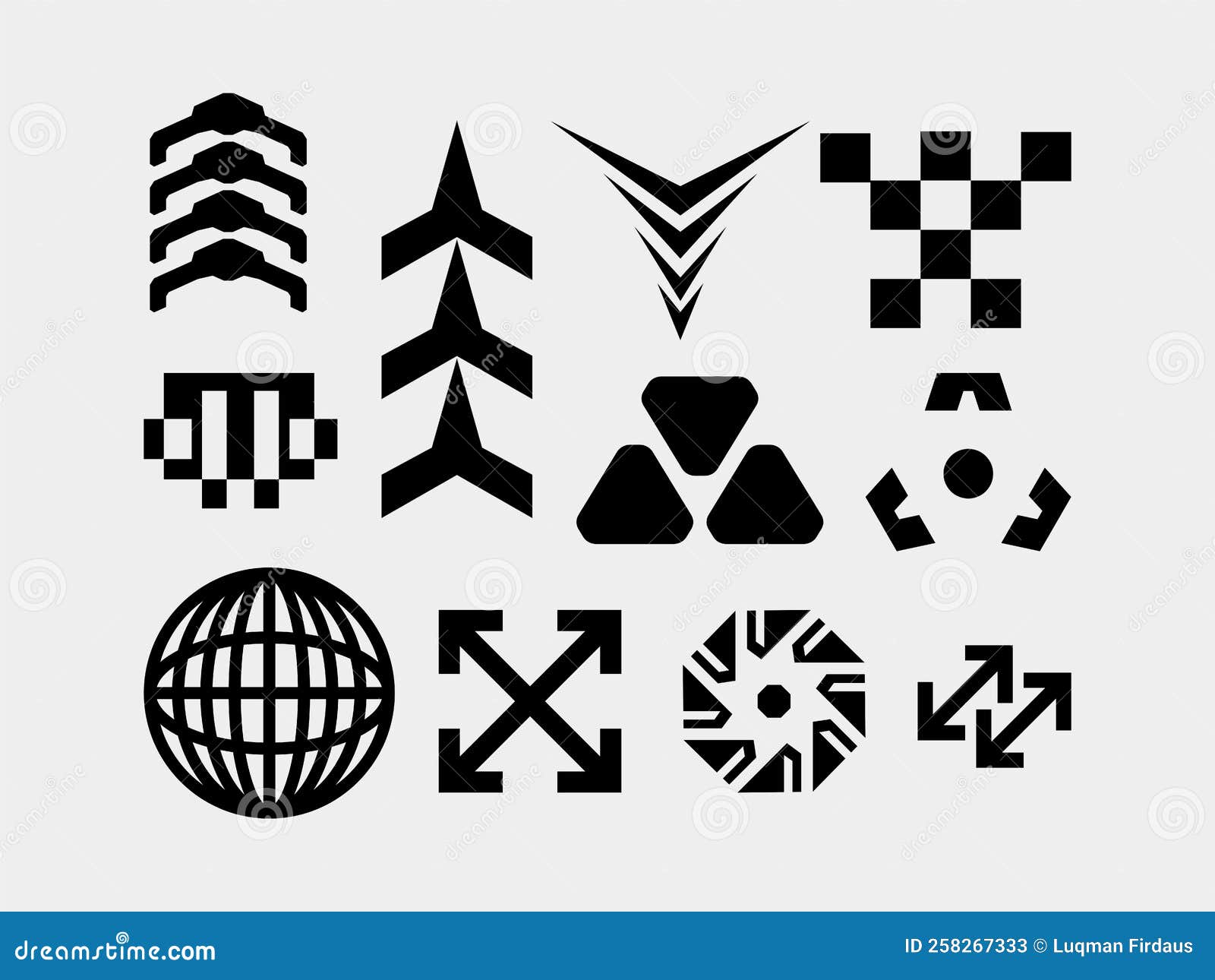 Abstract Futuristic Element Hi Tech Sci-fi Asset Interface Editable ...