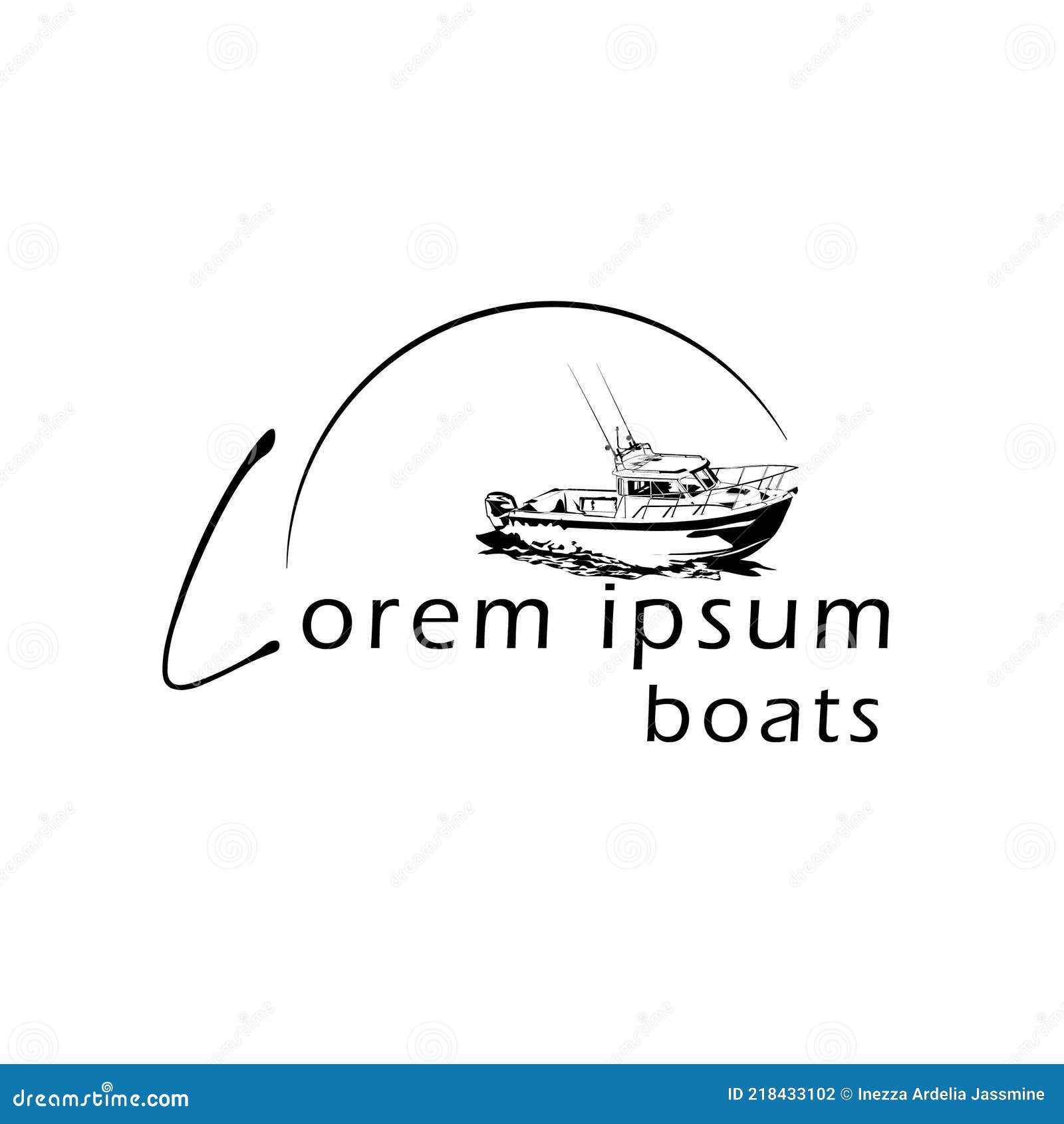 Illustration Vector Graphic of Speedboat Logo Stock Vector ...