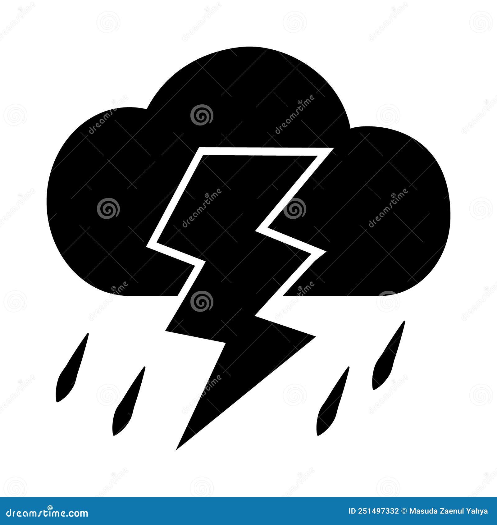 Illustration Vector Graphic of Storm Icon Stock Vector - Illustration ...