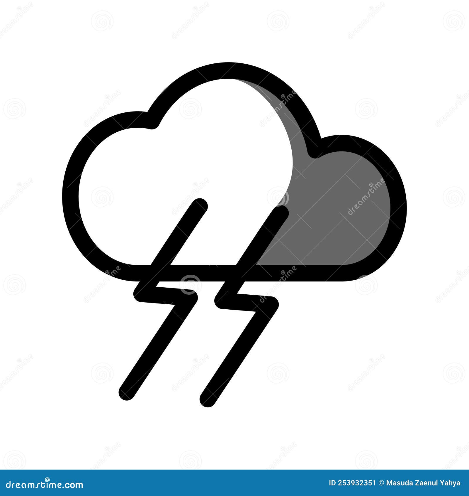 Illustration Vector Graphic of Storm Icon Stock Vector - Illustration ...