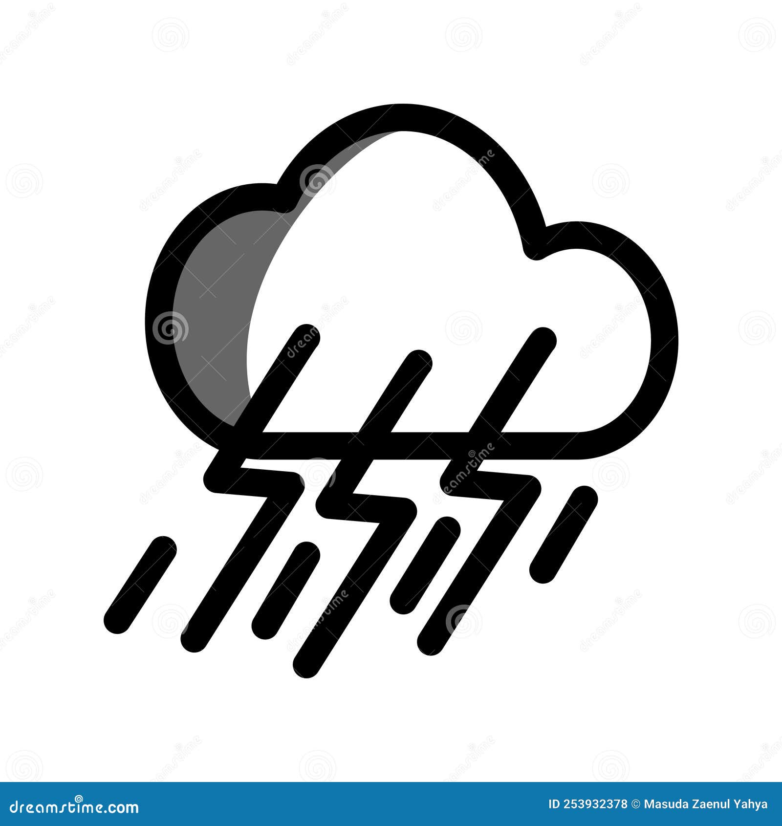 Illustration Vector Graphic of Storm Icon Stock Vector - Illustration ...