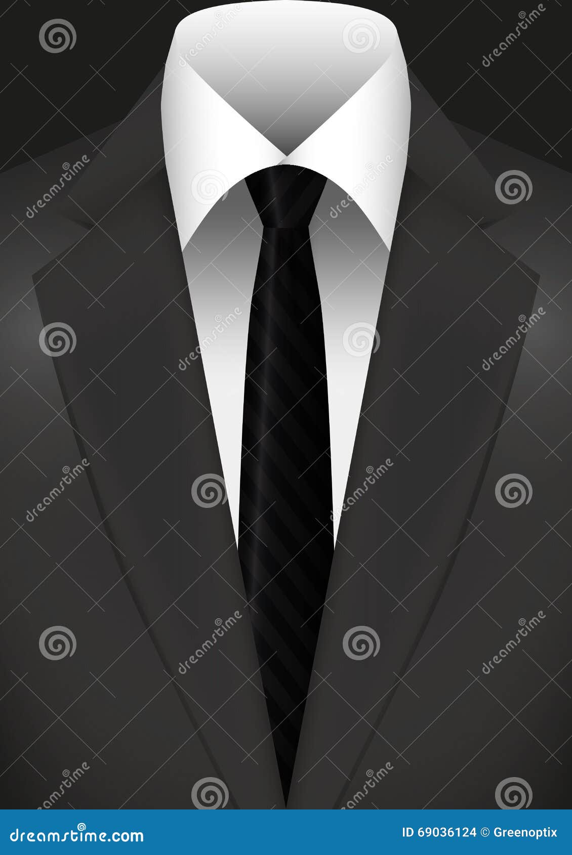 Illustration Vector Graphic Suit with Tie Stock Illustration ...