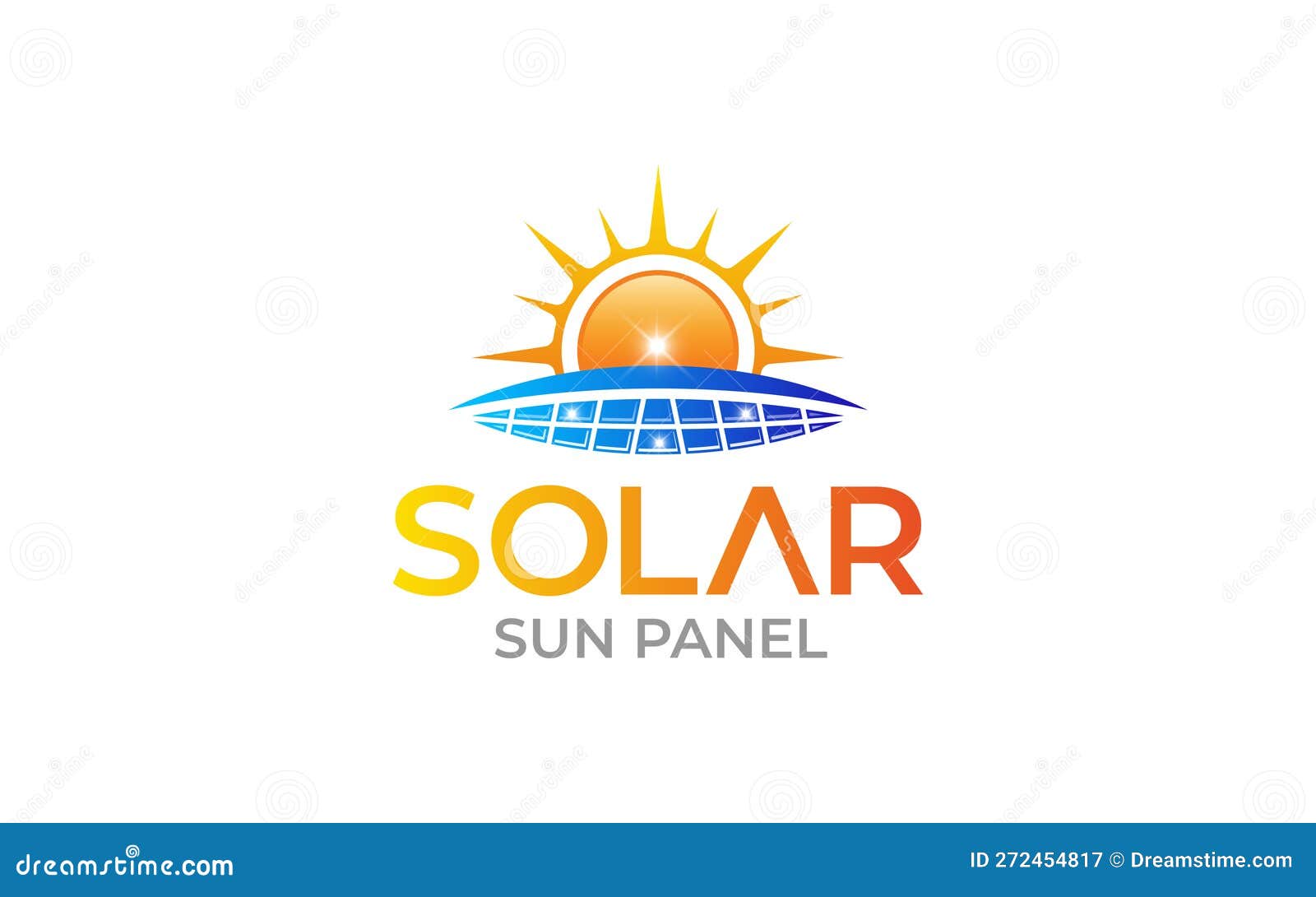 Illustration Vector Graphic of Sun Energy Solar Panels Logo Design ...