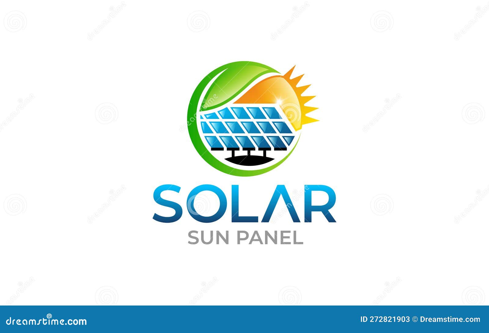 Illustration Vector Graphic of Sun Energy Solar Panels Logo Design ...