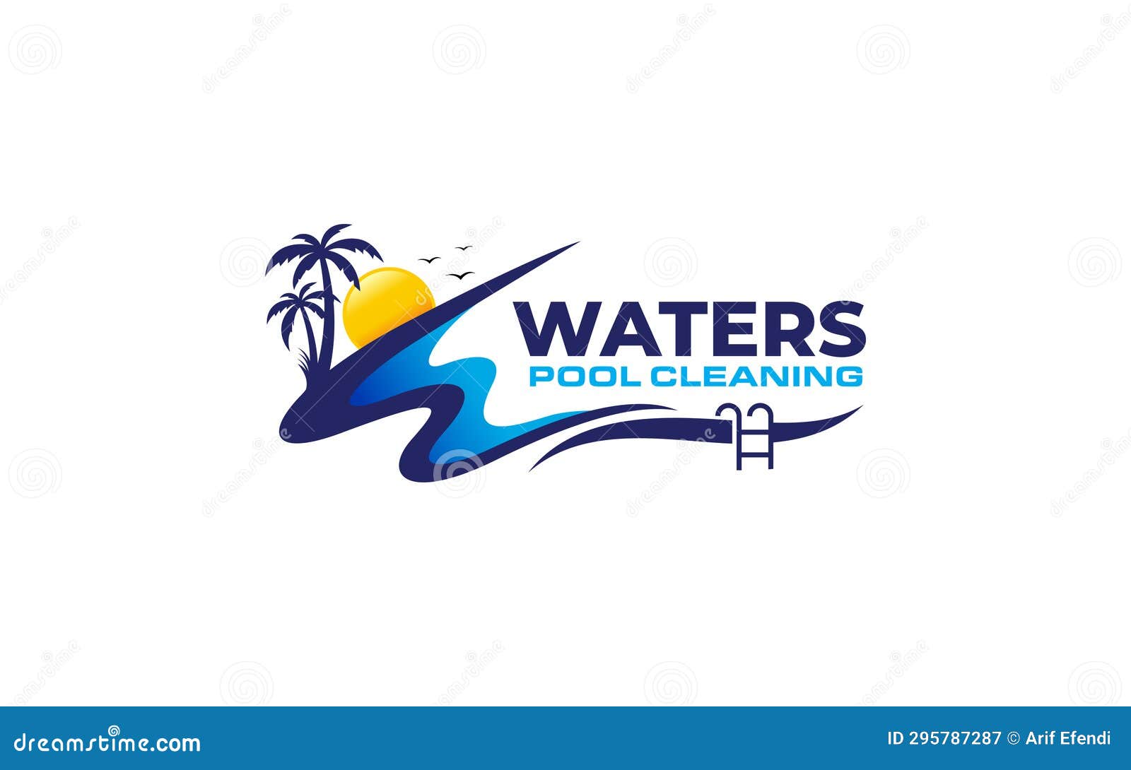 Illustration Vector Graphic of Swimming Pool Cleaning Service Logo ...