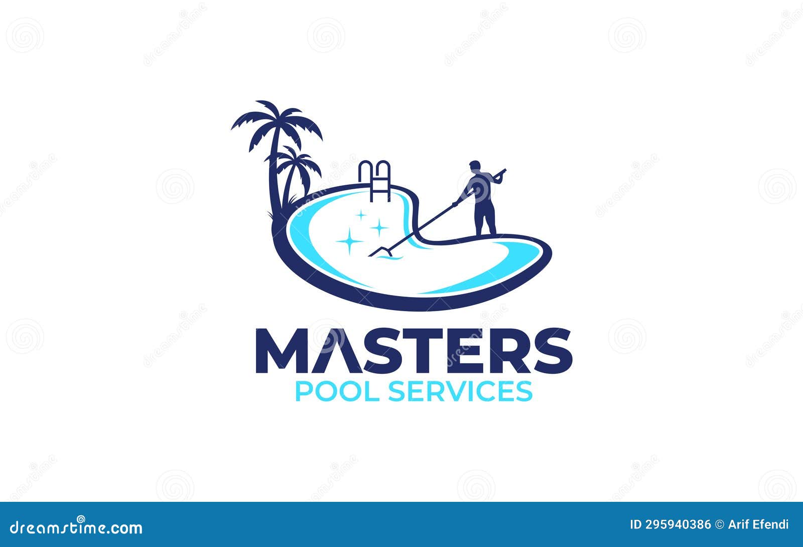 Illustration Vector Graphic of Swimming Pool Cleaning Service Logo ...