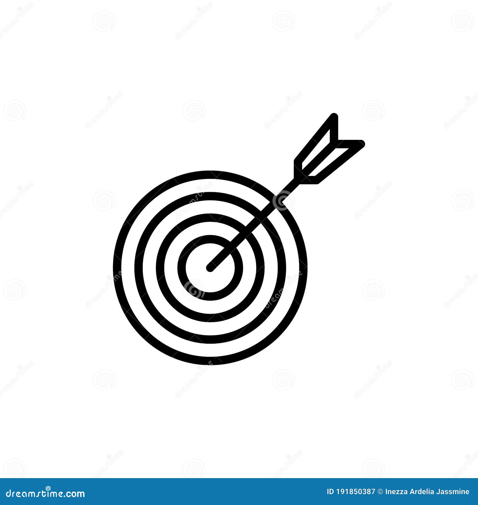 Illustration Vector Graphic of Target Icon Template Stock Vector ...
